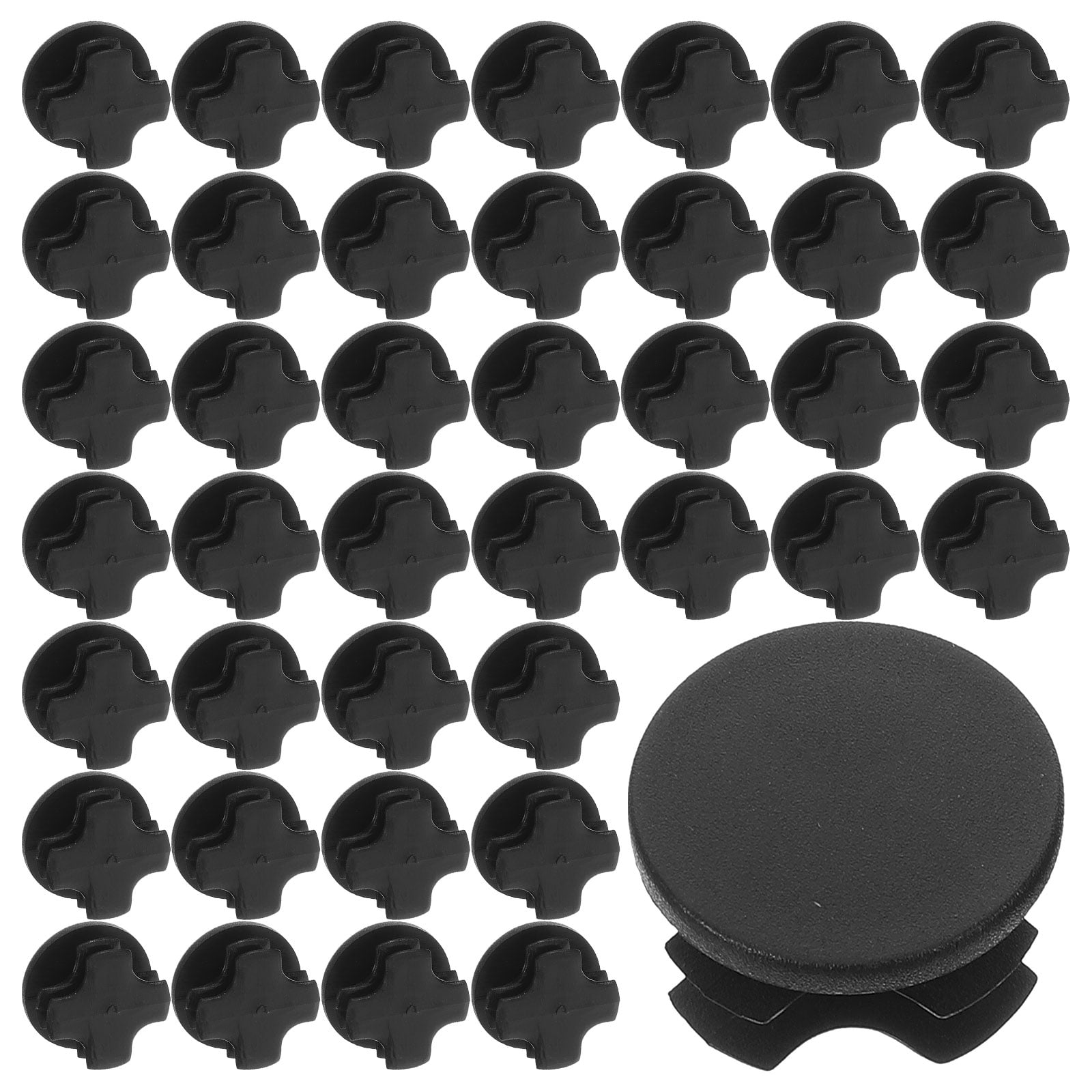 HOMEMAXS 100pcs Round End Cap Plastic Hole Plug Furniture Insert ...