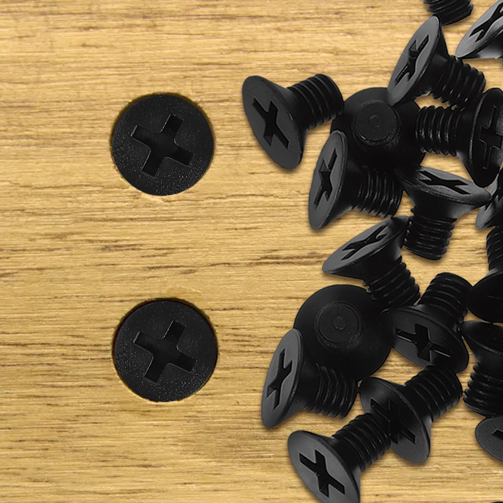 HOMEMAXS 100pcs Screws Bolts Threaded Cross Pan Head Round Head Screw ...