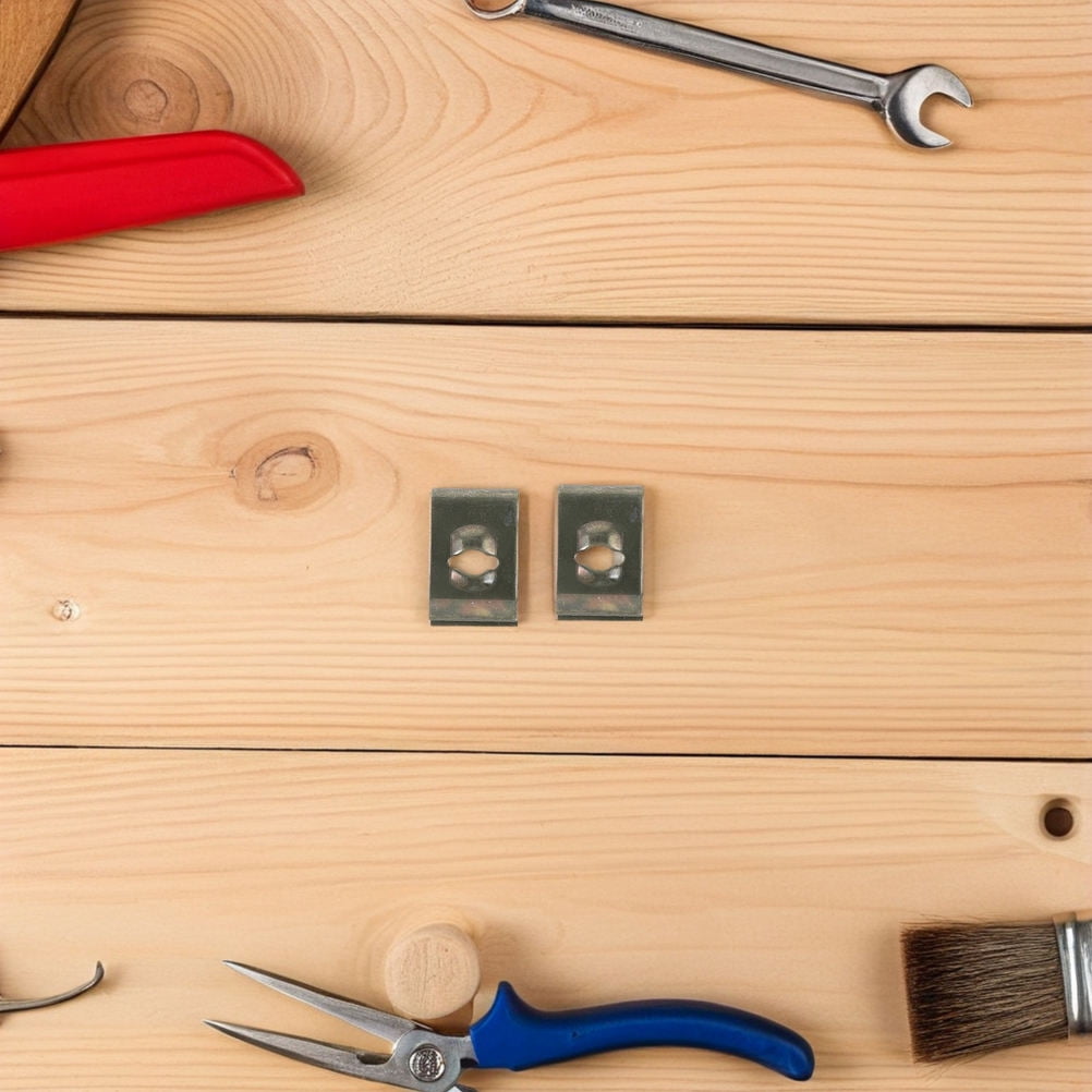 100pcs Secure Attachment Car Screw Clips U Type Metal Clips Auto Parts ...