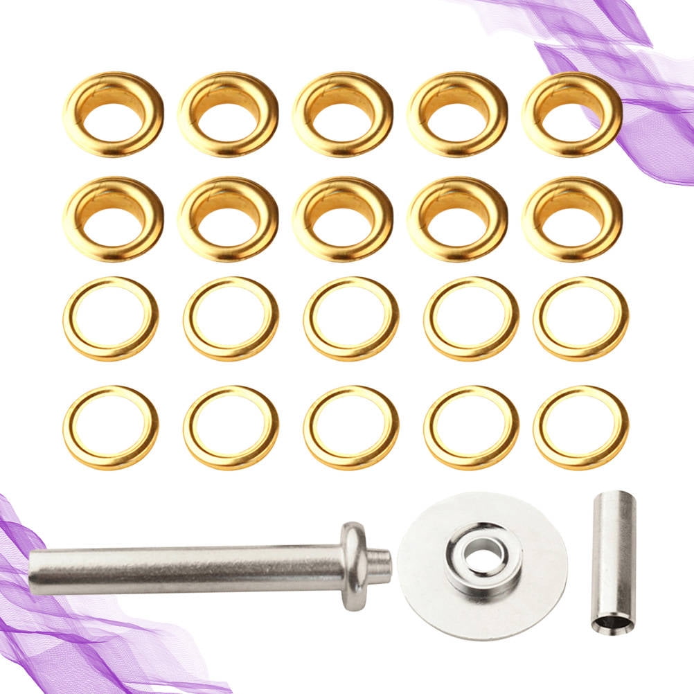 103pcs 1/2 Inch Iron Eyelets and Grommets DIY Punch Die Tool Set for ...