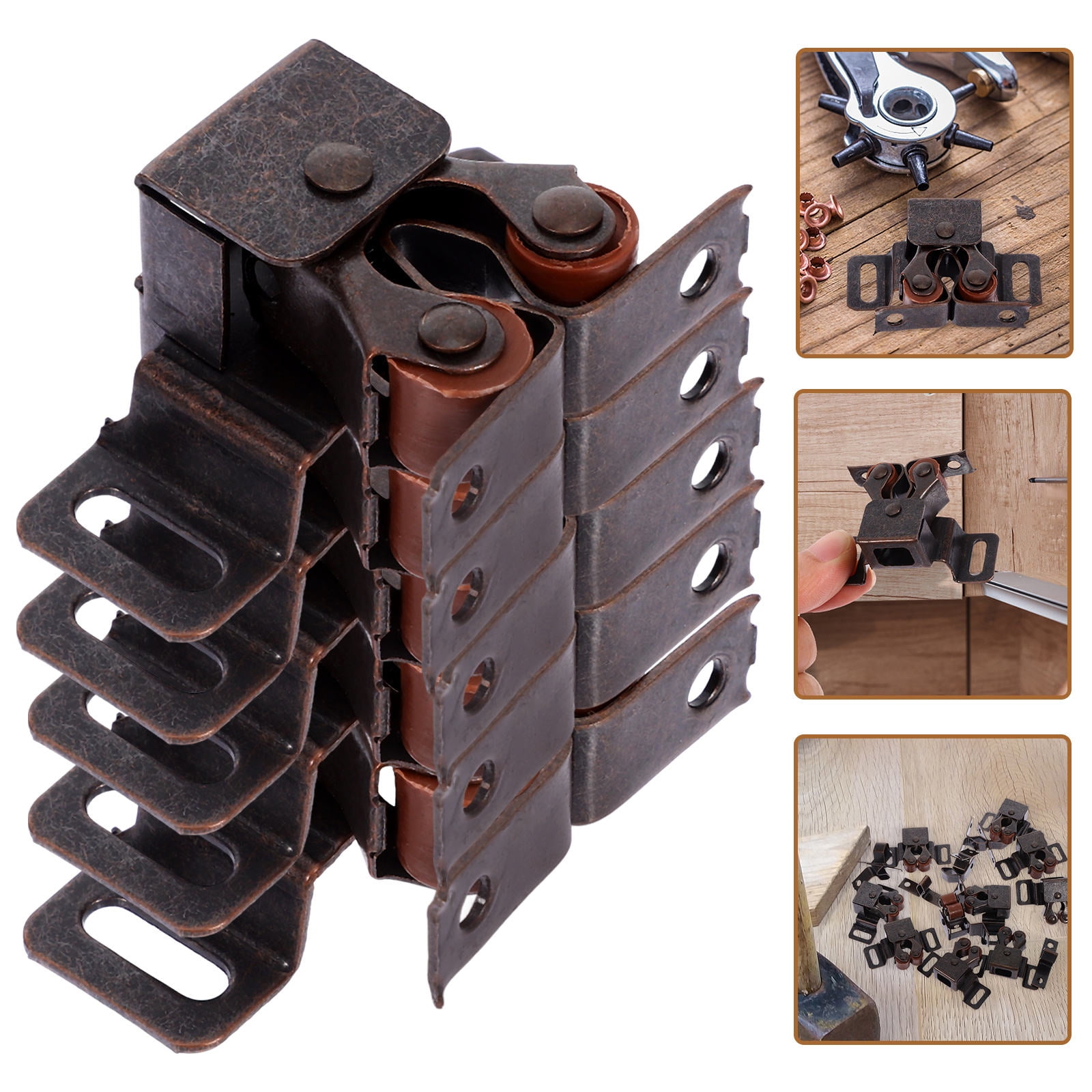 MOKKHNB Latches For Cabinet Doors Coffee 10Pcs 1.85In - Walmart.com