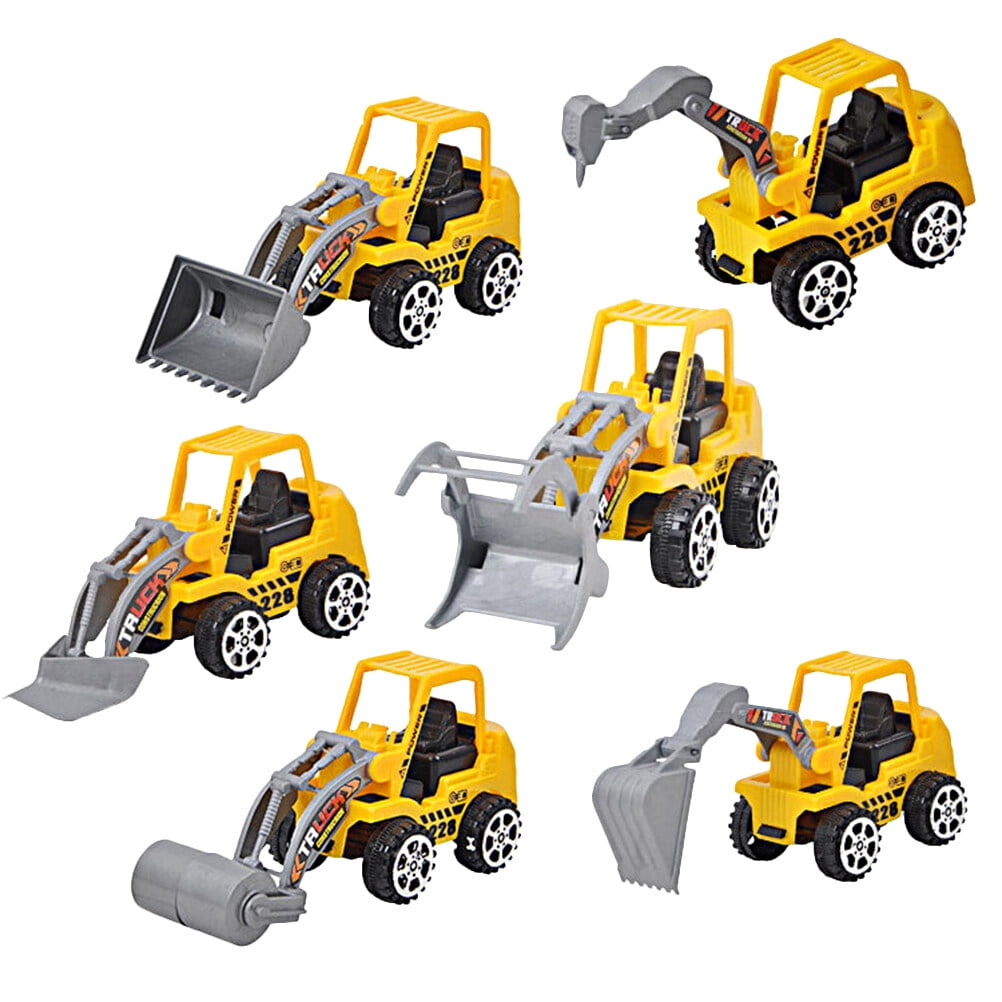 HOMEMAXS 10PCS Mini Engineering Car Toys Plastic Excavator Model Toys ...