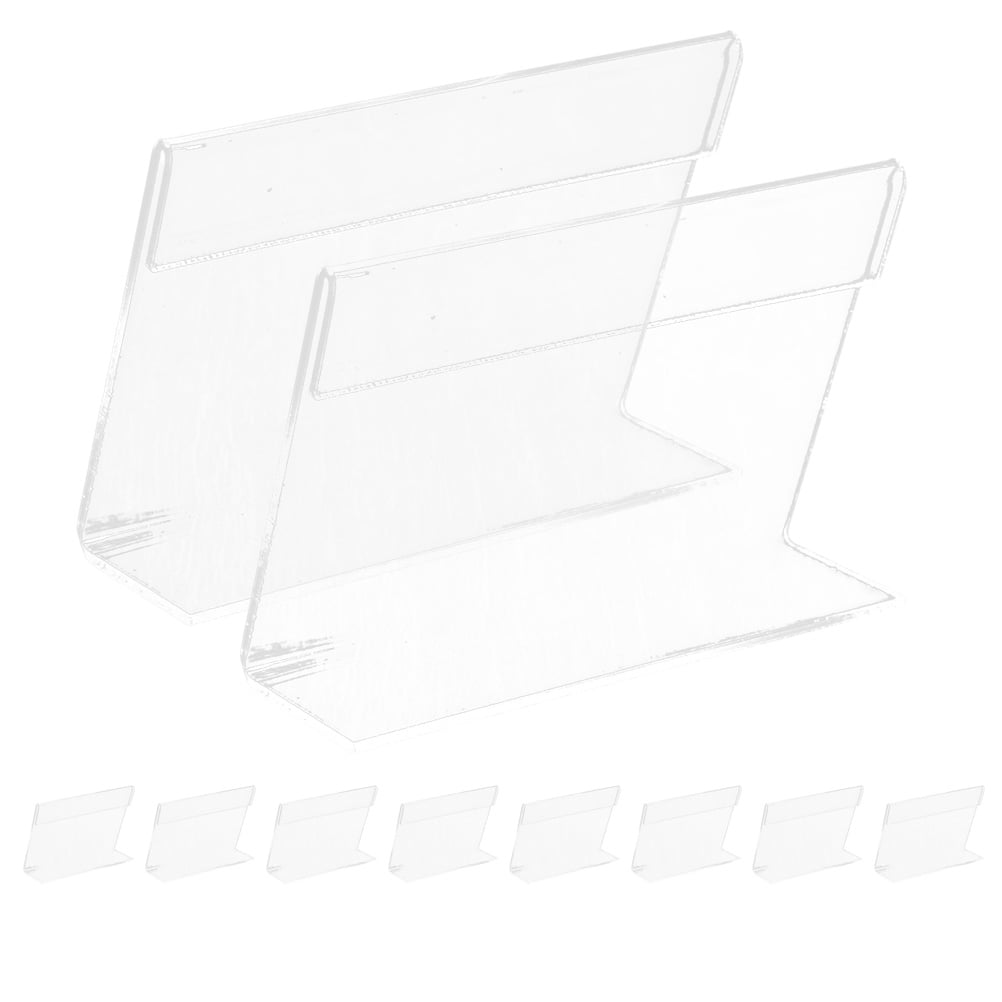 HOMEMAXS 10Pcs Acrylic Price Display Holders for Supermarket with ...