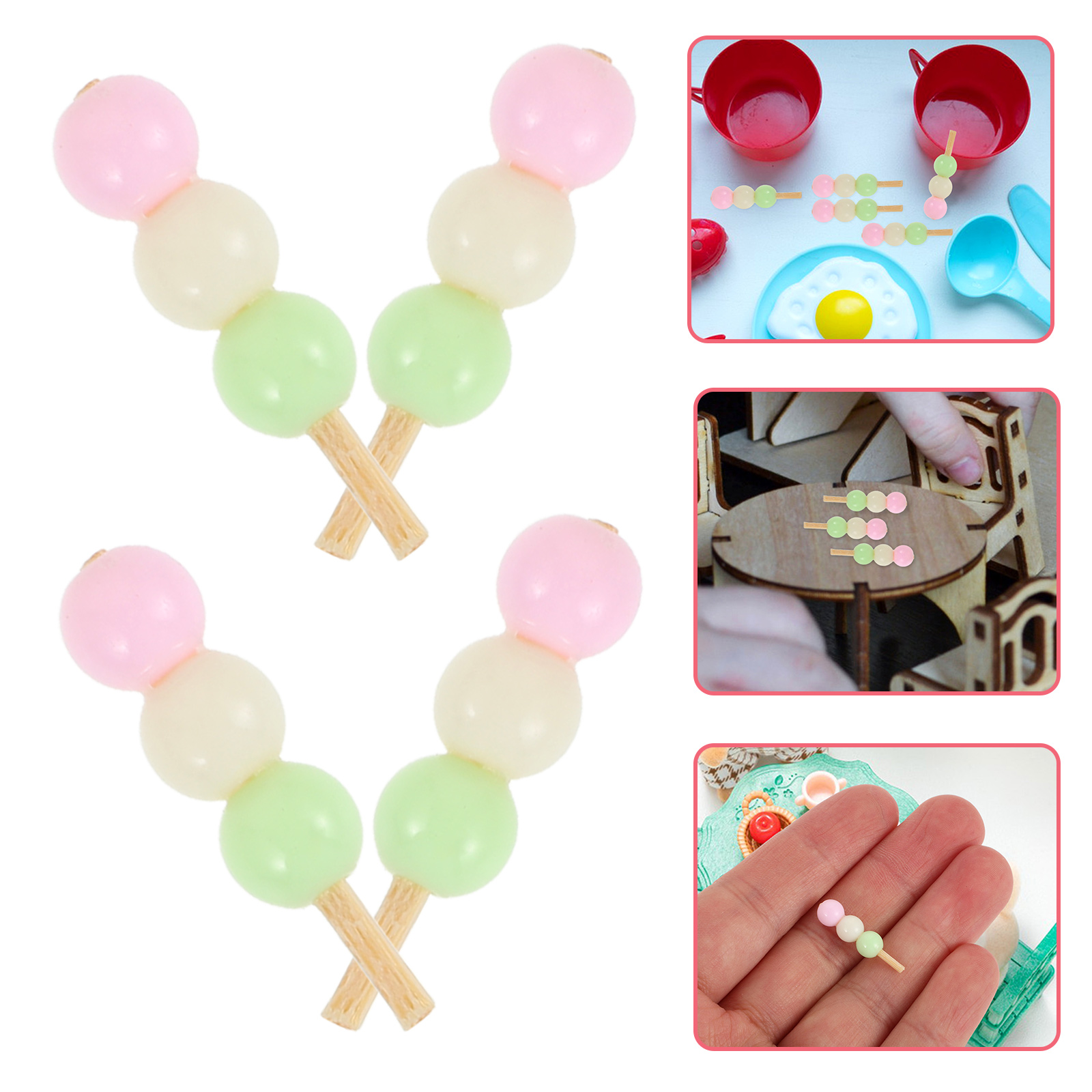 HOMEMAXS 10Pcs Doll House Miniature Food Snack Models Food Decorations ...