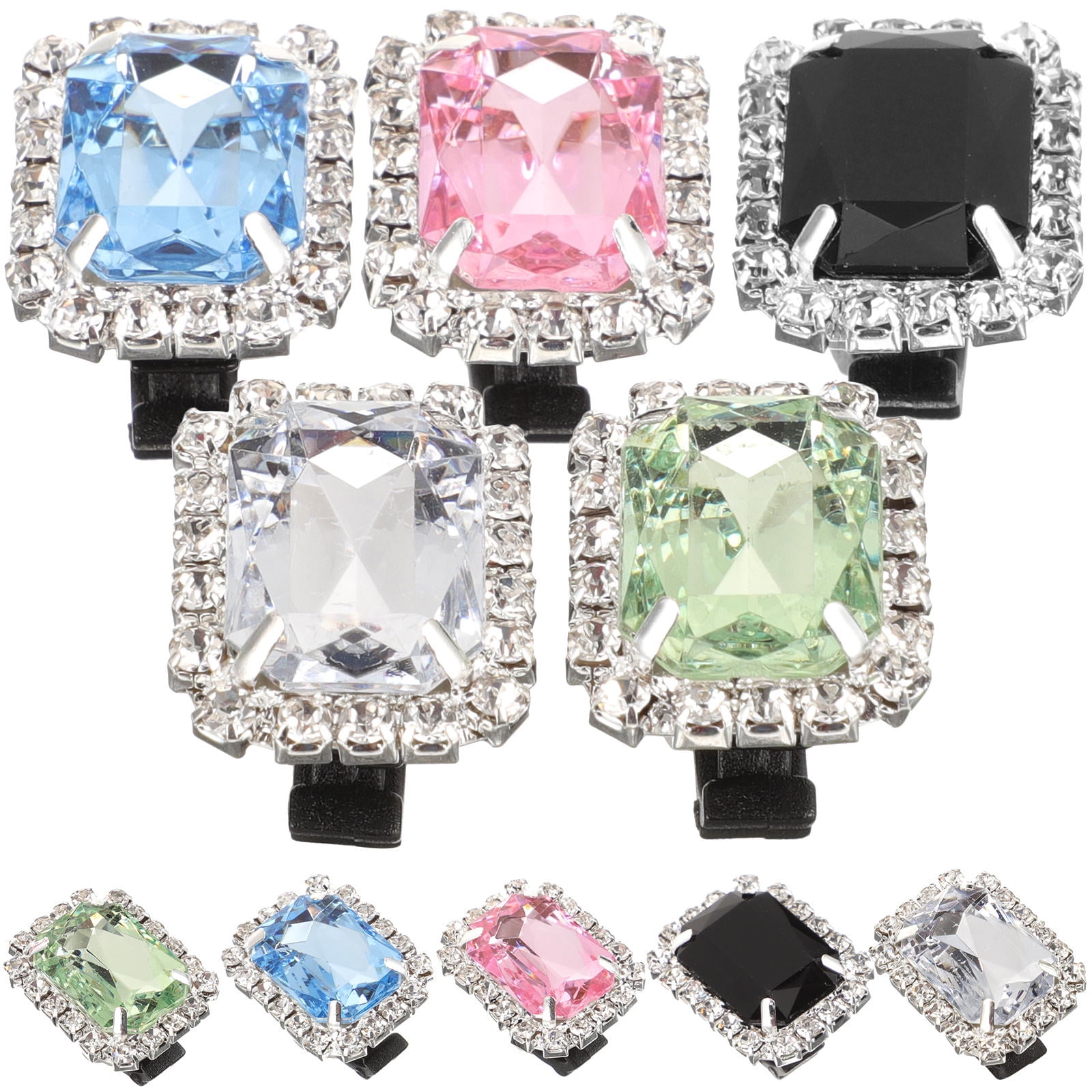 HOMEMAXS Rhinestone Shoe Clips for DIY Use Assorted Color Durable and ...