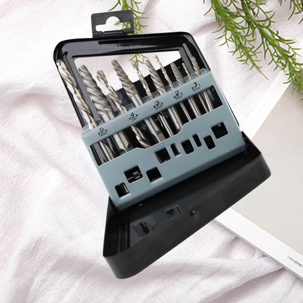 10Pcs Professional Screw Extractor Set Bit Extractor Package Damaged ...