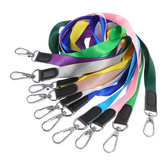 HOMEMAXS 10Pcs Work Cards Hanging Ropes ID Cards Lanyard Straps ID ...