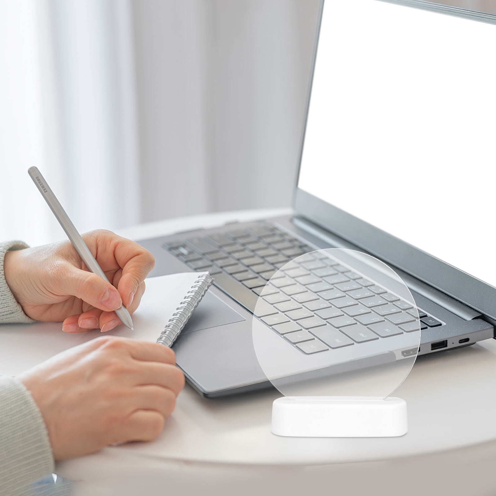 HOMEMAXS 10pcs Acrylic Blanks For Led Light Base Clear Diy Table Lamp ...