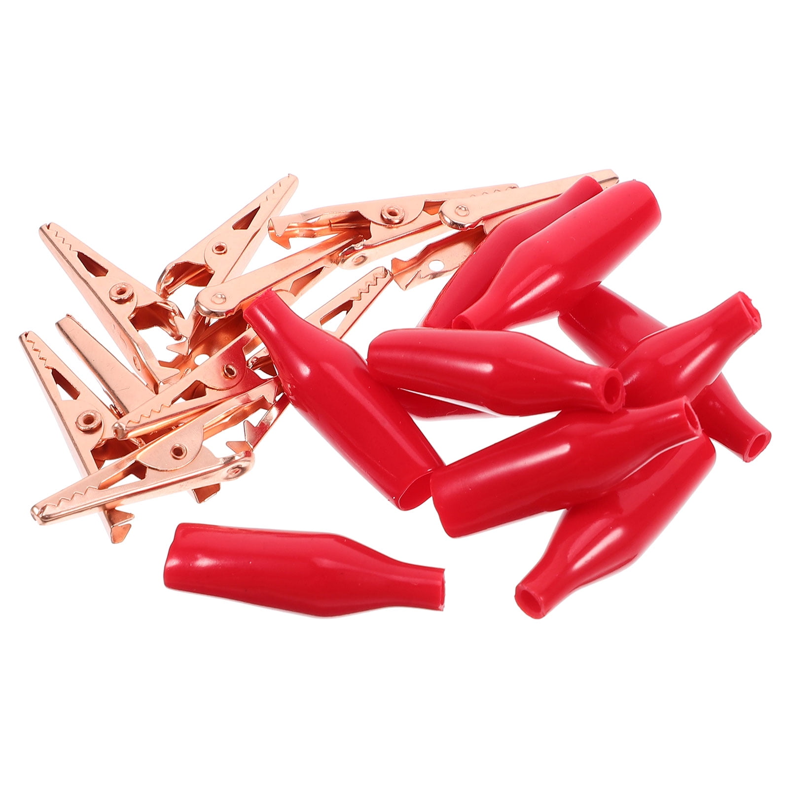 HOMEMAXS 10pcs Alligator Testing Clamps Wire Tester Clips Electrical ...
