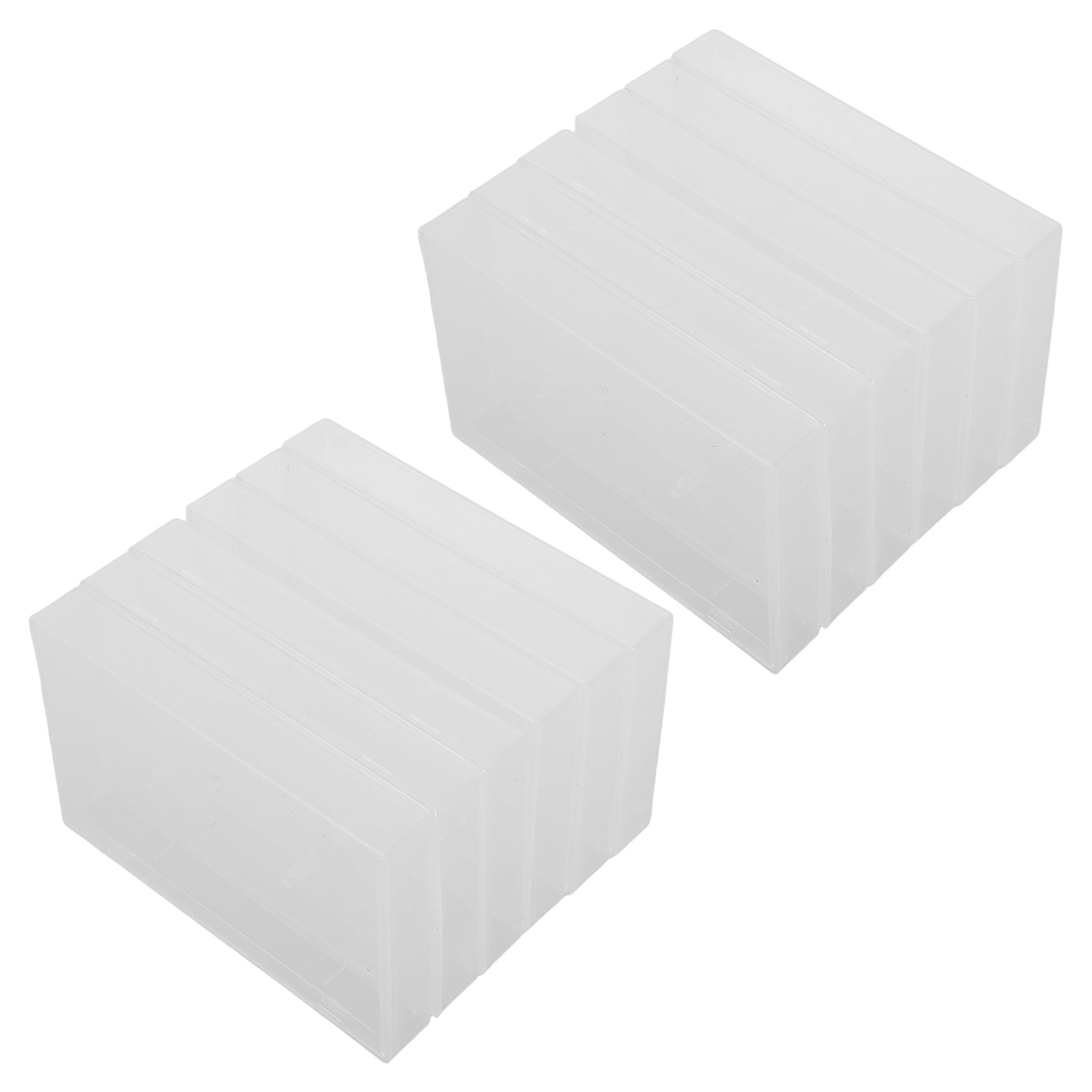 HOMEMAXS 10pcs Audio Cassette Storage Case Clear Plastic Cassette Tape ...