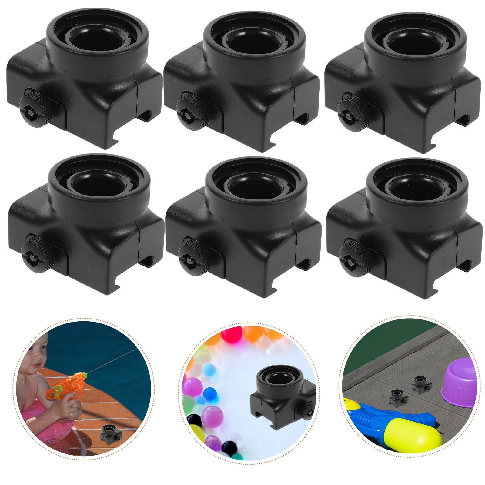 HOMEMAXS 10pcs Balls Shooter Plastic Adapter Toy Shooter Replacement ...