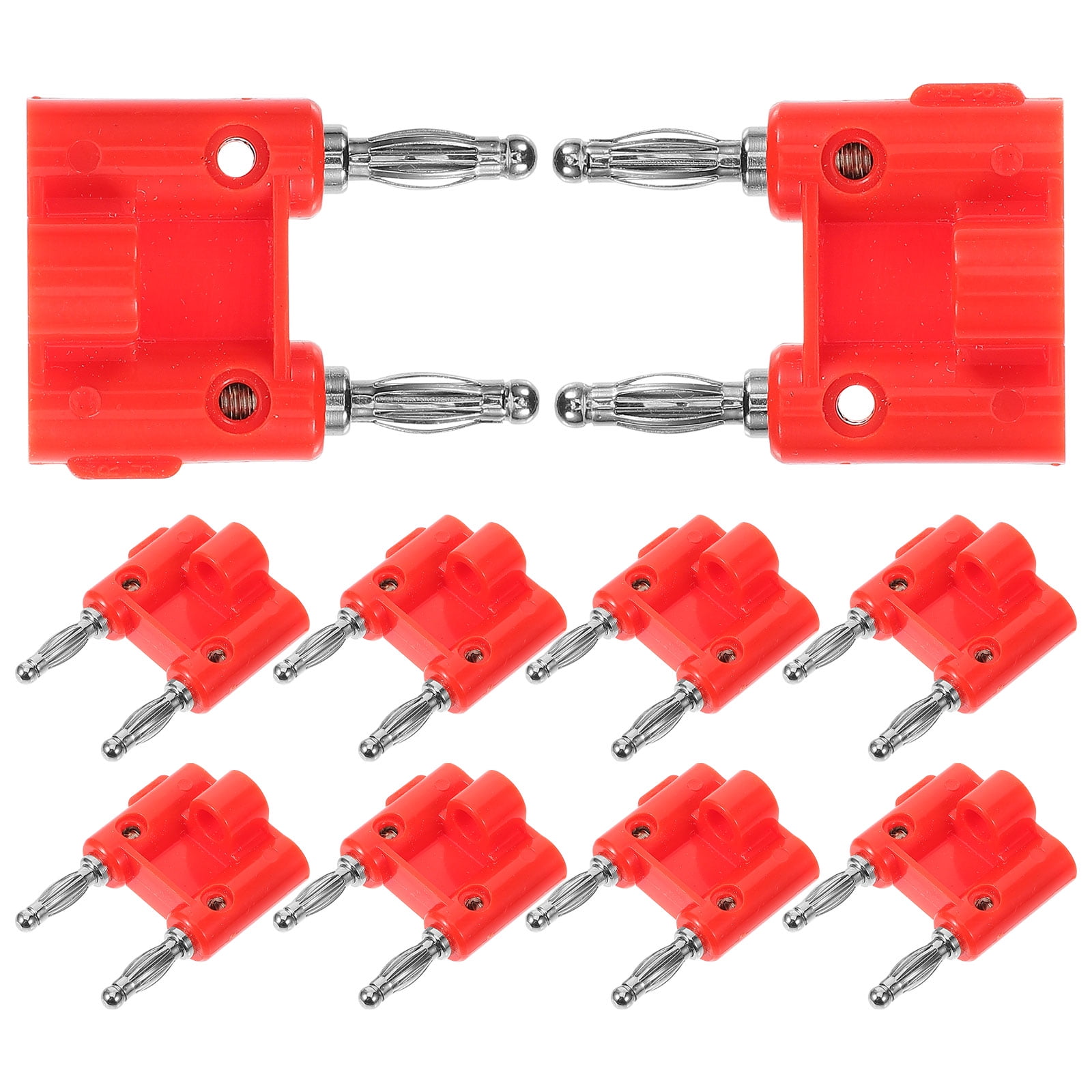 HOMEMAXS 10pcs Banana Dual Plugs Speaker Banana Plugs Banana Clips ...