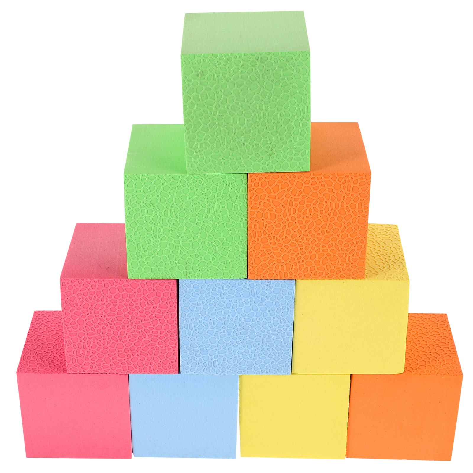 10pcs Colorful Foam Cubes Building Blocks 3d Foam Geometric Cubes For ...