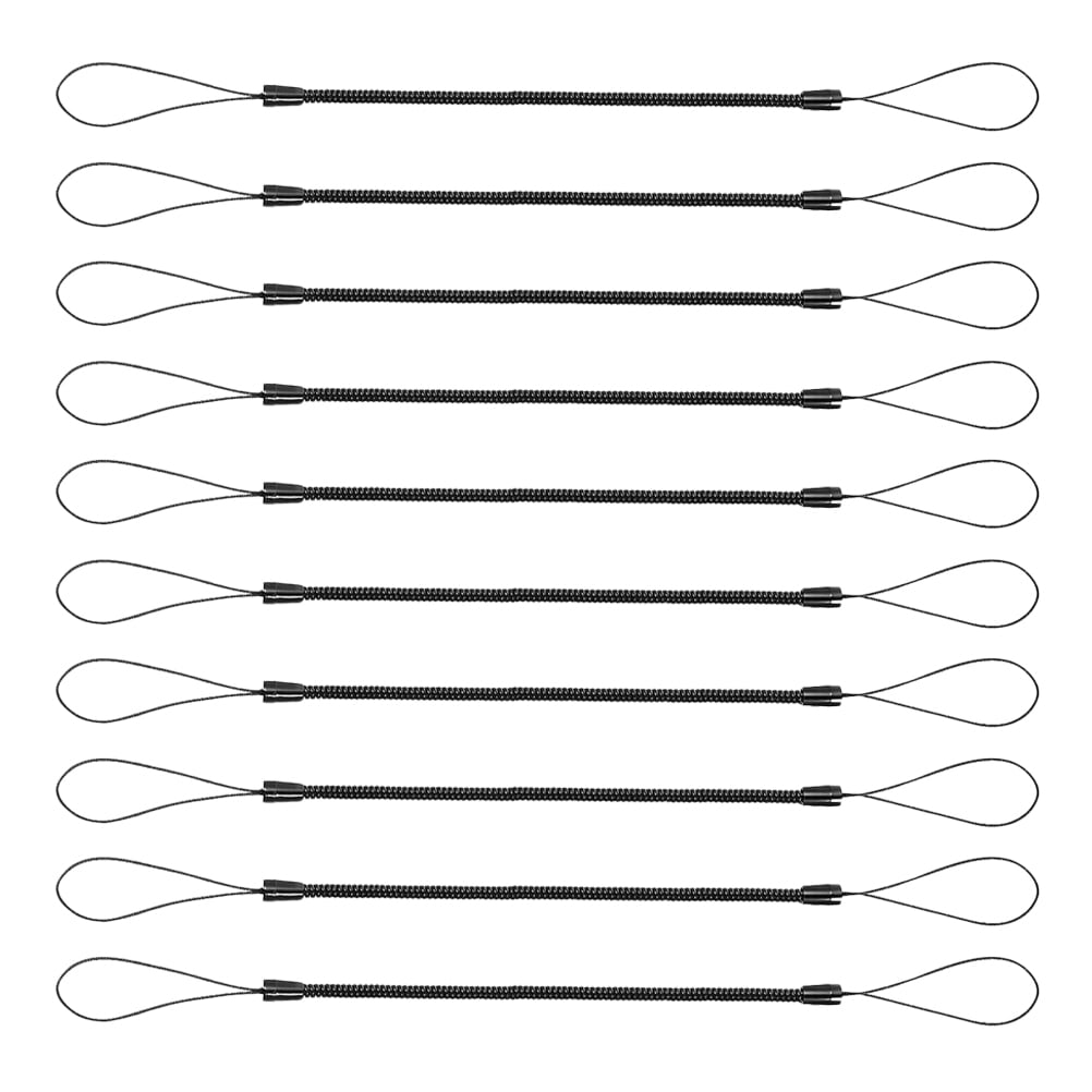 HOMEMAXS 10pcs Elastic Safety Lanyard Tether Retractable Spring Stylus ...