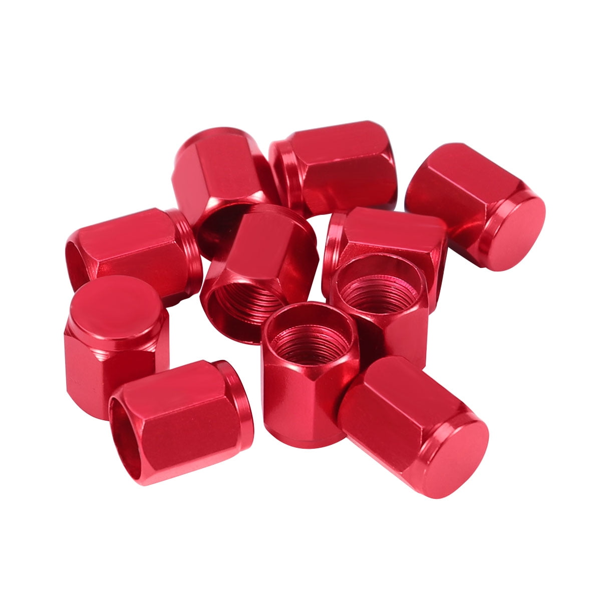 HOMEMAXS 10pcs Hexagon Aluminium Alloy Caps Bike Air Caps Dust Covers ...