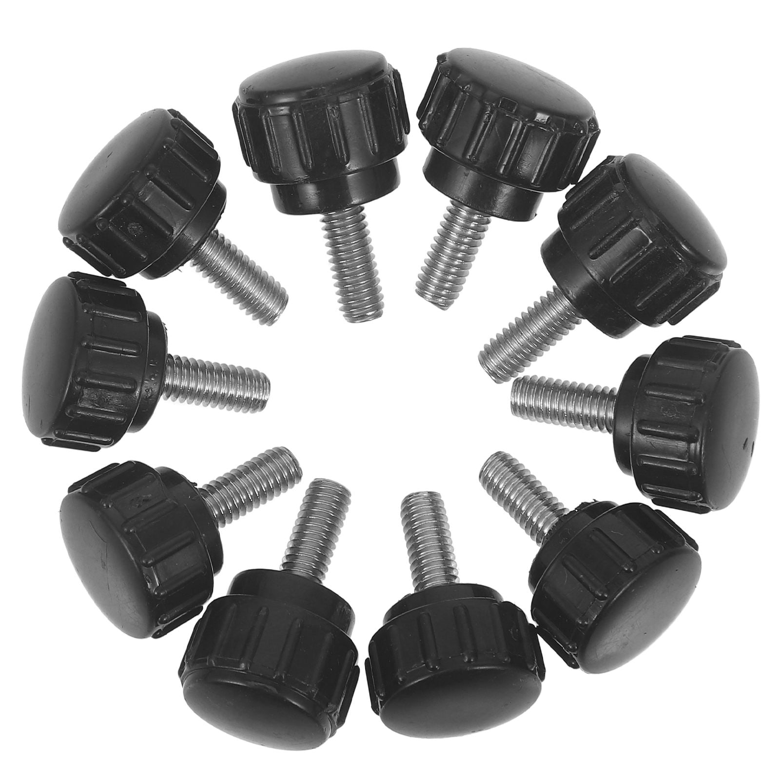 HOMEMAXS 10pcs Knurled Thumb Screws Flat Tip Screw Fasteners Flat Head ...