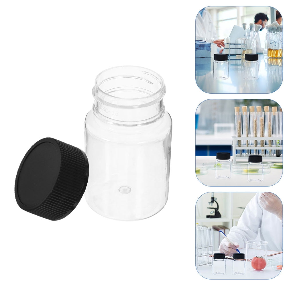 HOMEMAXS 10pcs Laboratory Bottles with Sealing Lids Wide Mouth Sampling ...