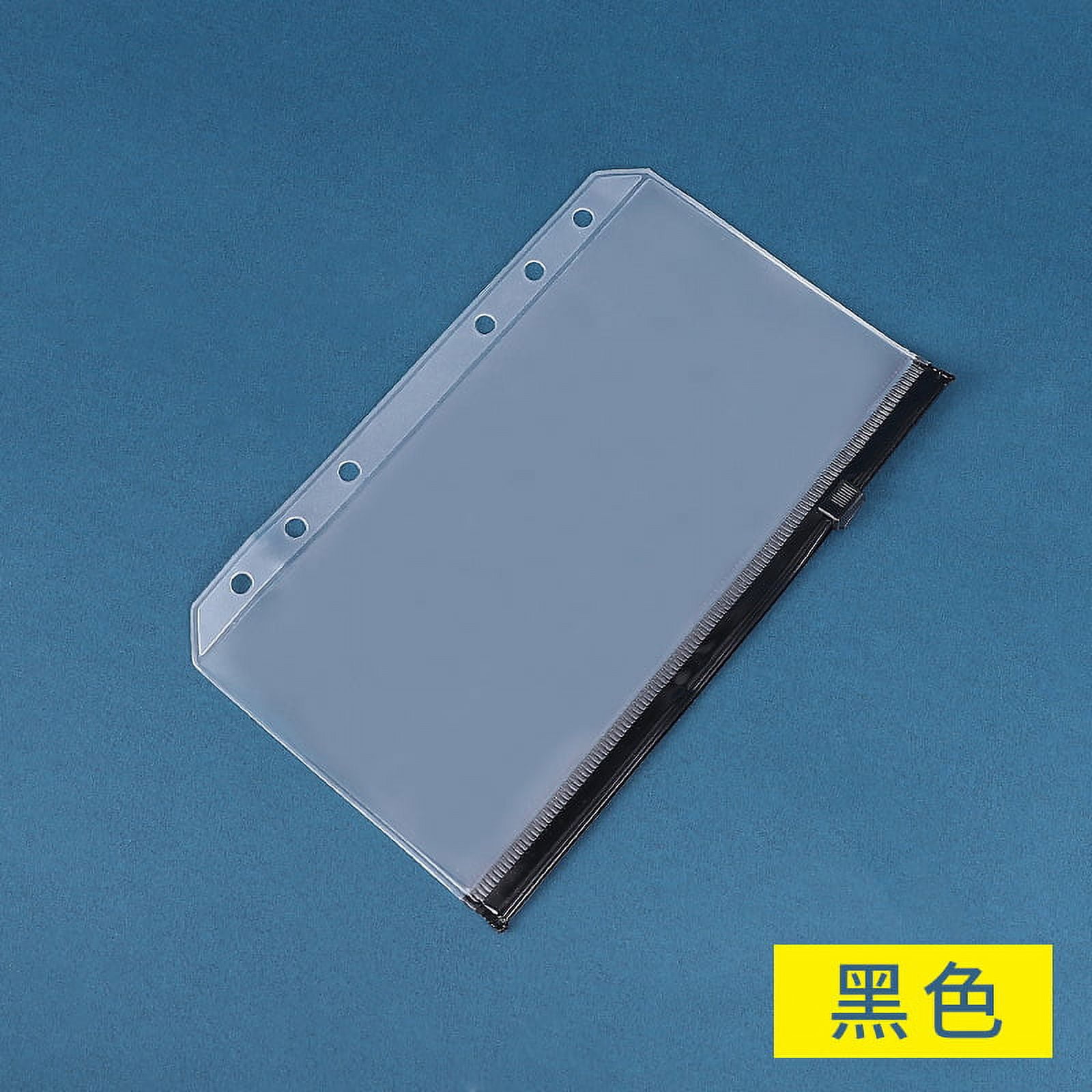 HOMEMAXS 10pcs Loose Leaf File Bags Plastic Documents Pouches Zippered ...