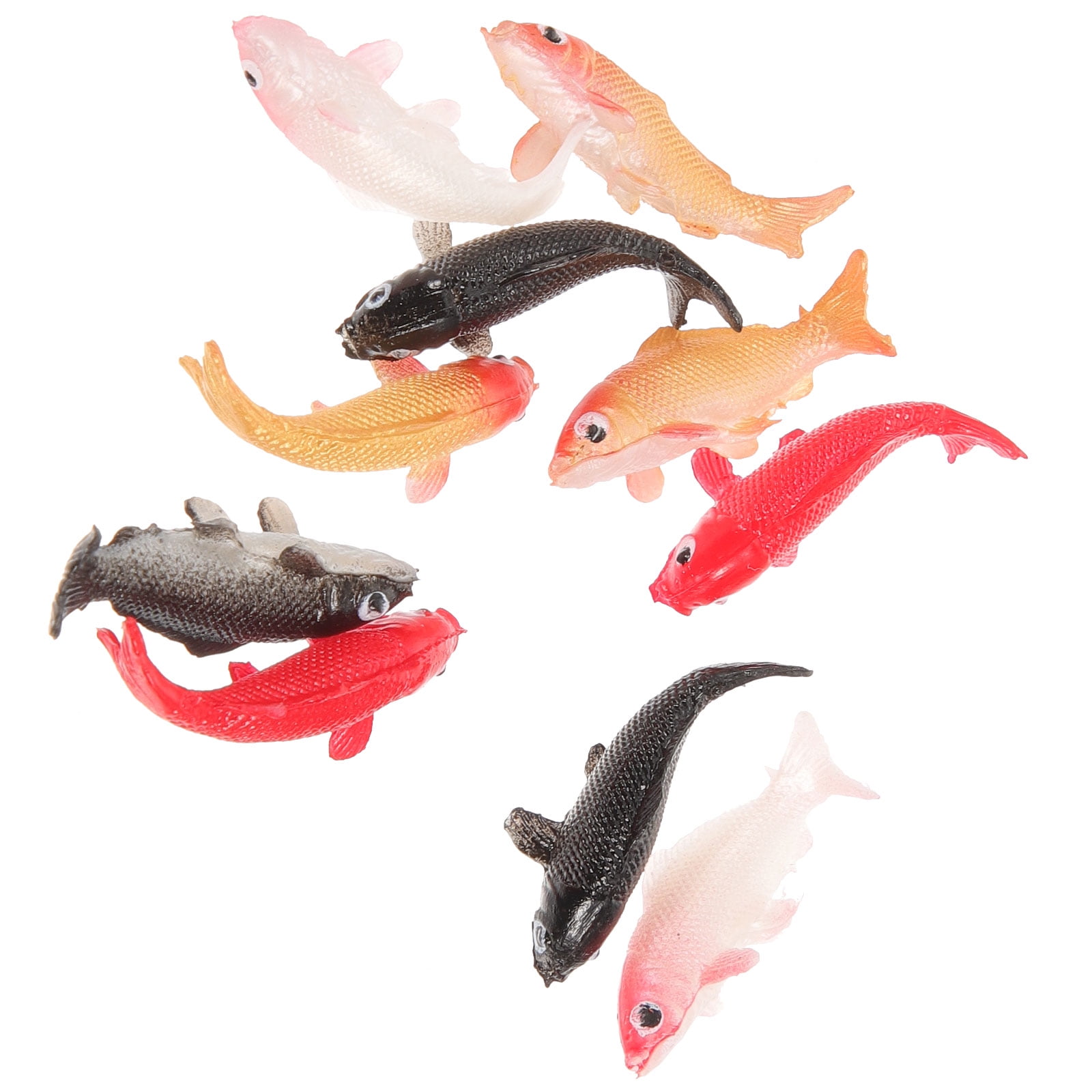 HOMEMAXS 10pcs Mini Goldfish Figurines, Mini Koi Fish 1:12 Scale ...
