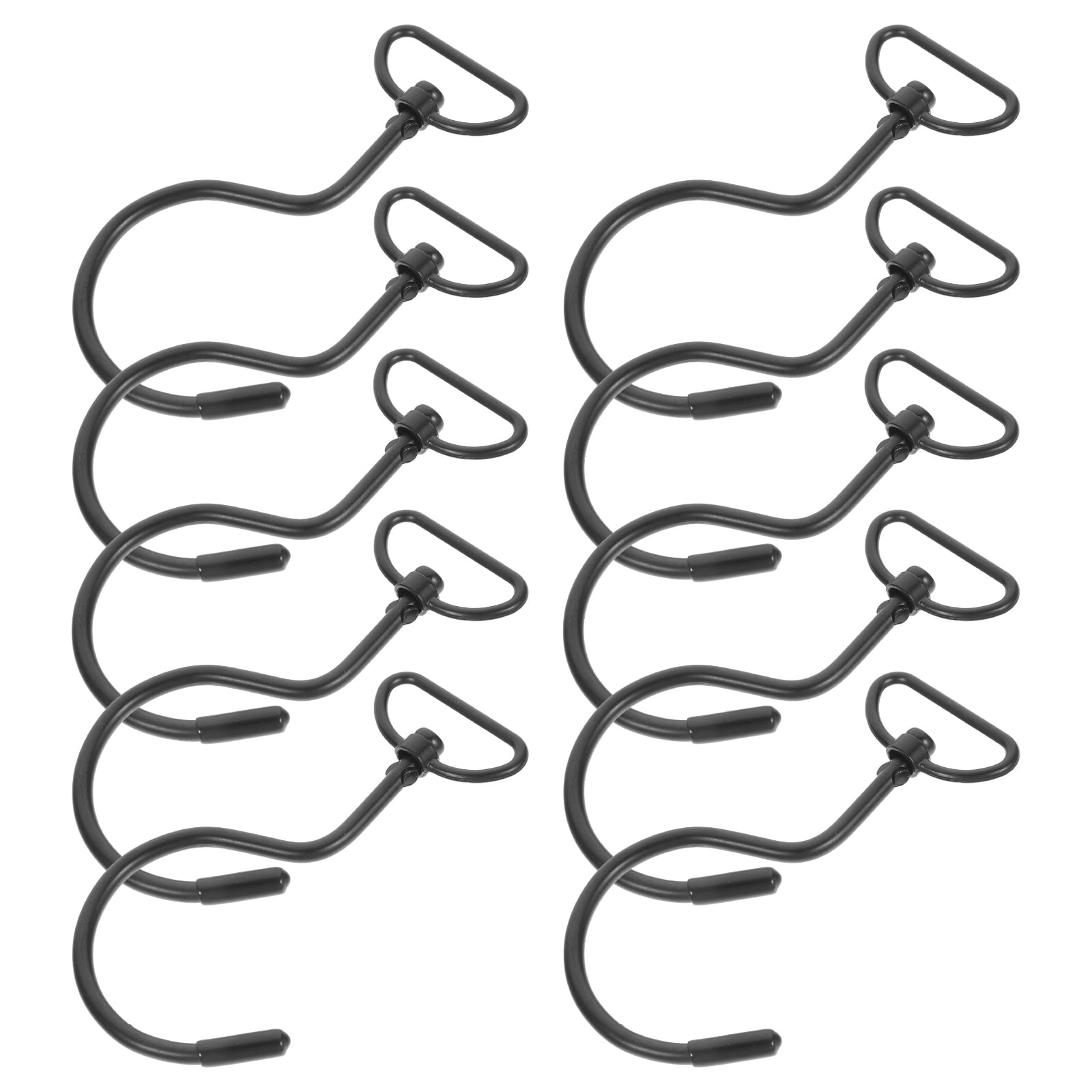 HOMEMAXS 10pcs Multi-Purpose 360° Rotating Hook Easy Installation Metal ...