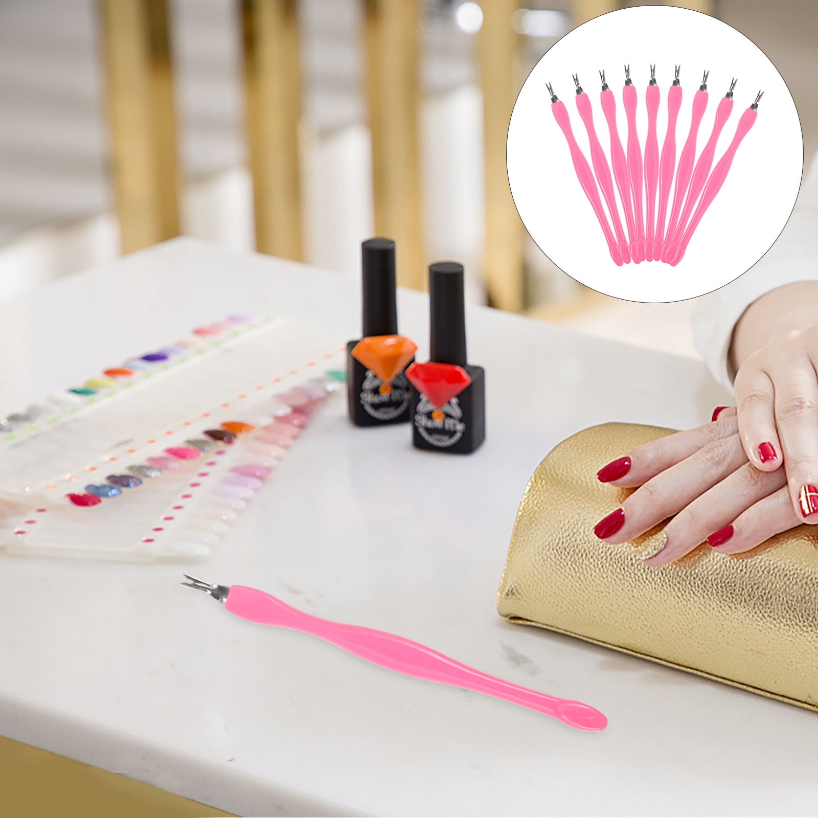 10pcs Nail Art Tools Pedicure Cuticle Trimmer Remover Pusher Dead Skin ...