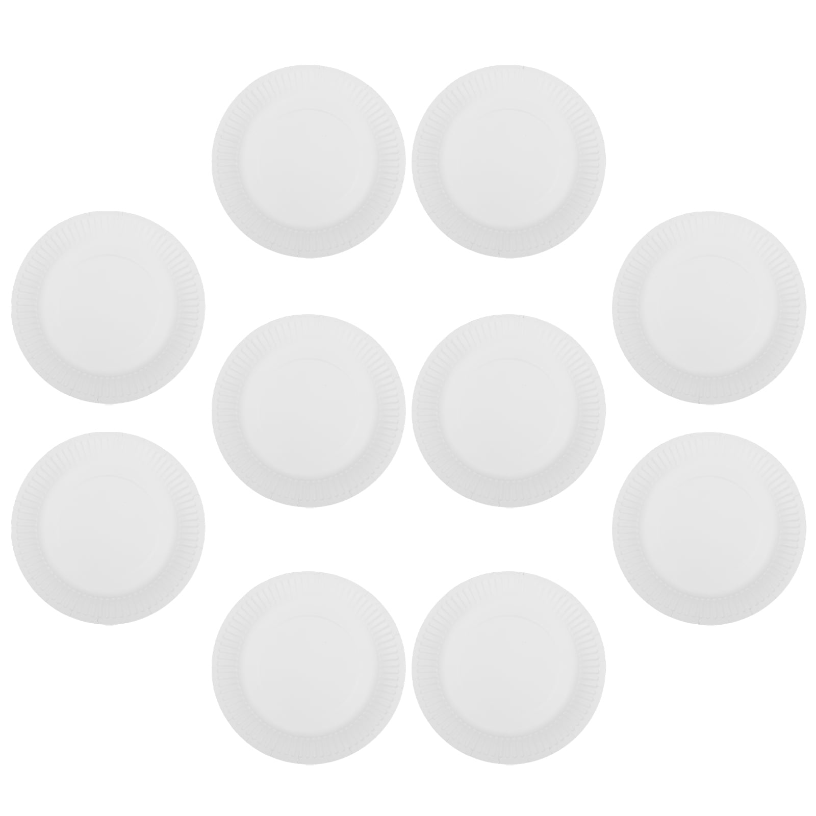 HOMEMAXS 10pcs Paper Plates Diy Paper Plates Art Coloring Plates Party ...