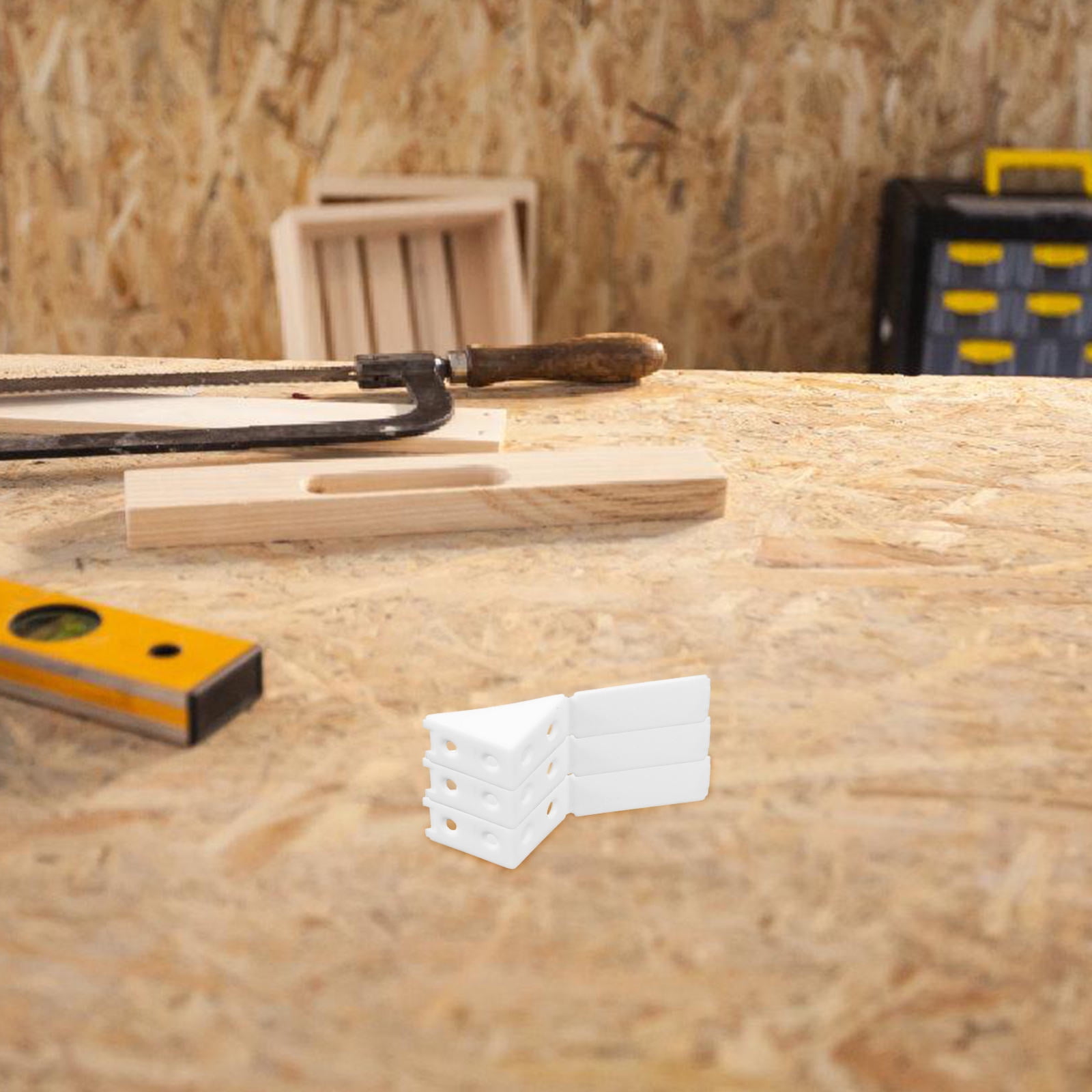 HOMEMAXS 10pcs Plastic Corner Brackets For Furniture Cabinets Reliable ...