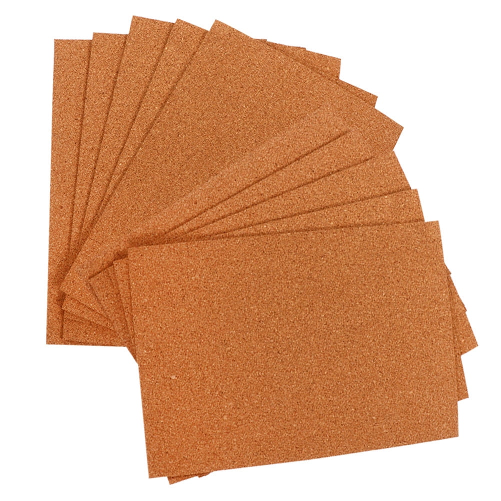 HOMEMAXS 10pcs Reusable Cork Board Small Message Board Cork Board ...