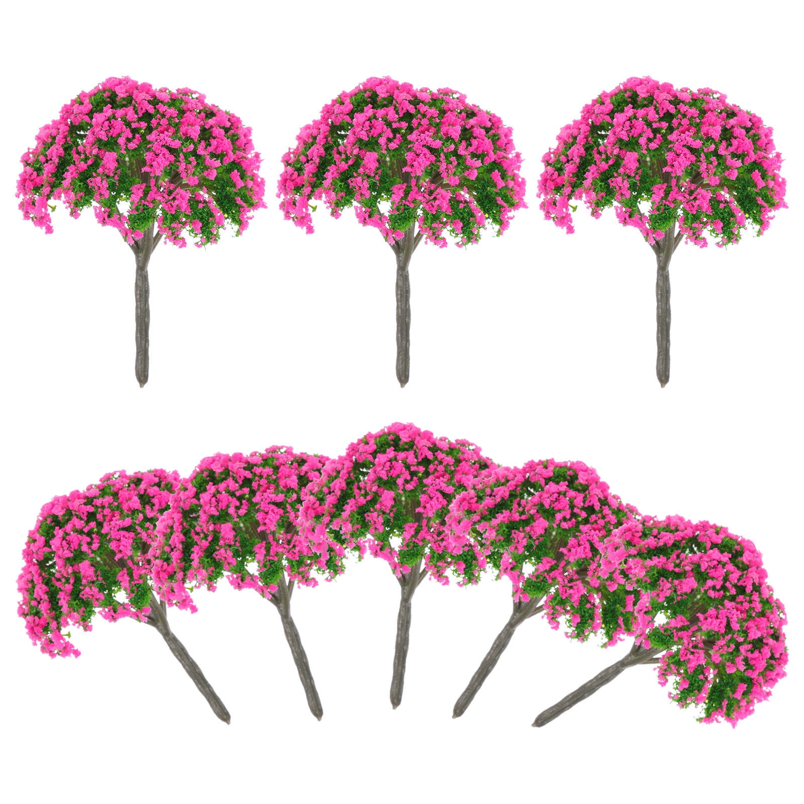 HOMEMAXS 10pcs Rosy Artificial Model Trees for Sand Table Micro ...
