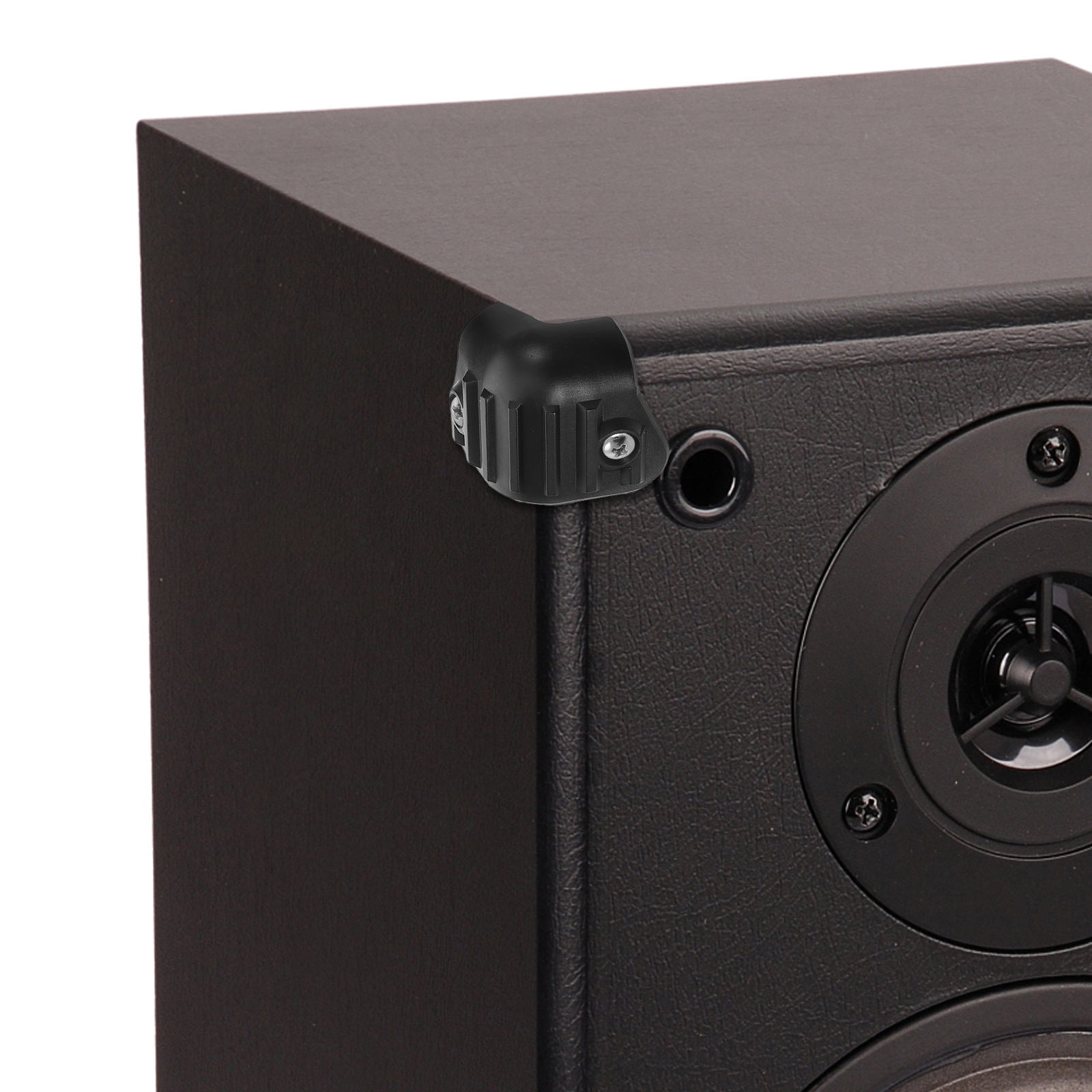 HOMEMAXS 10pcs Speaker Corner Protector Black Plastic Cabinet Speaker Corners Protector For ...