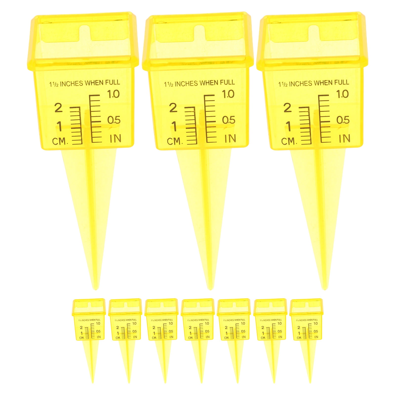 HOMEMAXS 10pcs Sprinkler Gauge Rain Gauge Rainfall Measuring Cup ...