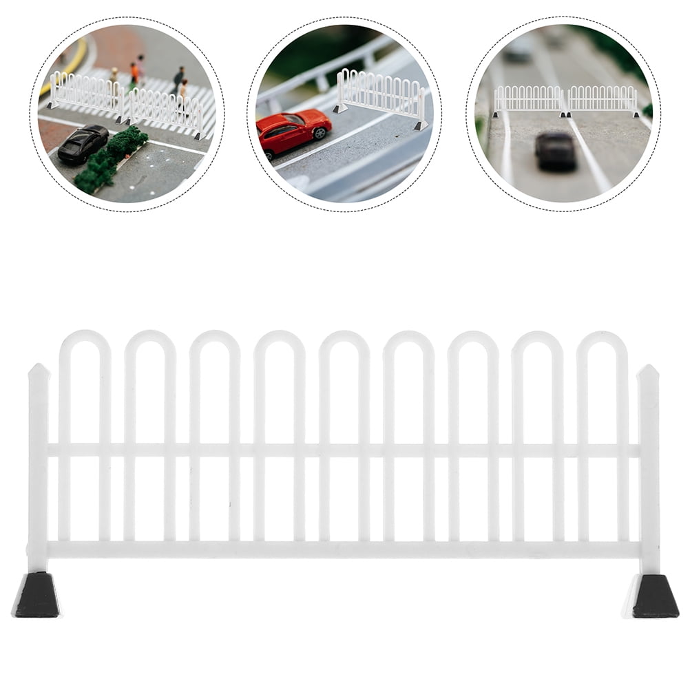 HOMEMAXS 10pcs Stand Table Traffic Road Blocks Fence Model Traffic ...