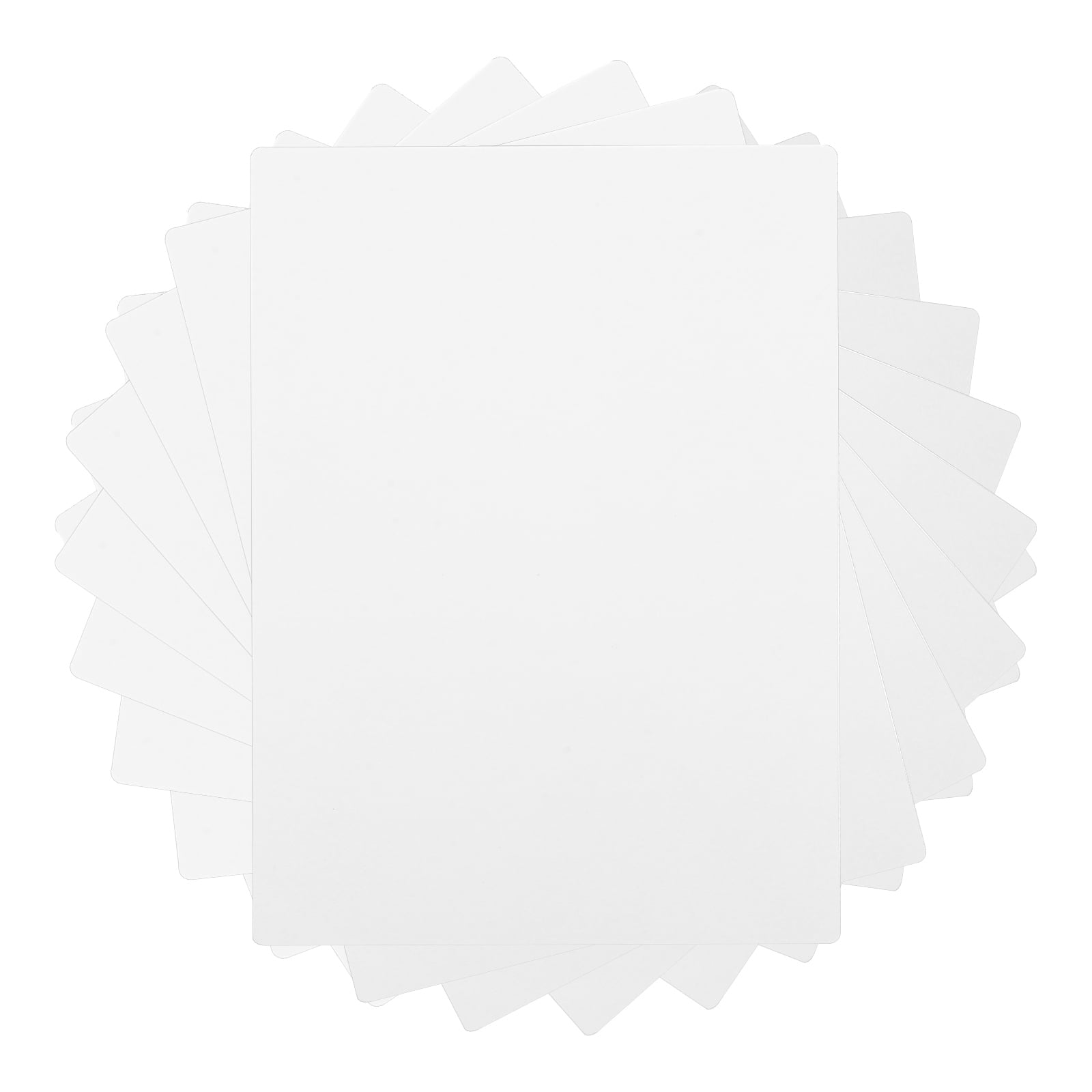 HOMEMAXS 10pcs Sublimation Plastic Business Card Blanks For Printing ...