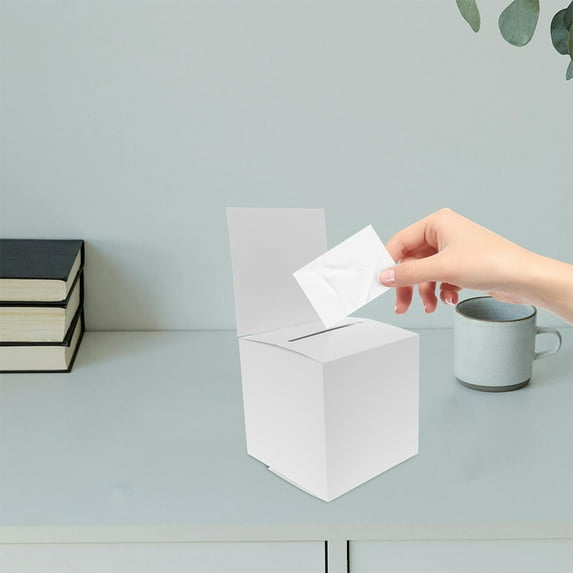 Minkissy Raffle Boxes White Paper Raffle Party Organizers Indoor and ...