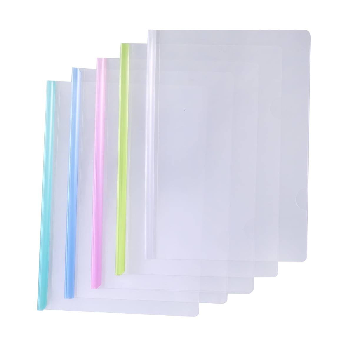 10pcs Transparent File Folder Sliding Bar Report Covers for A4 Report Display Cover Organizer ...