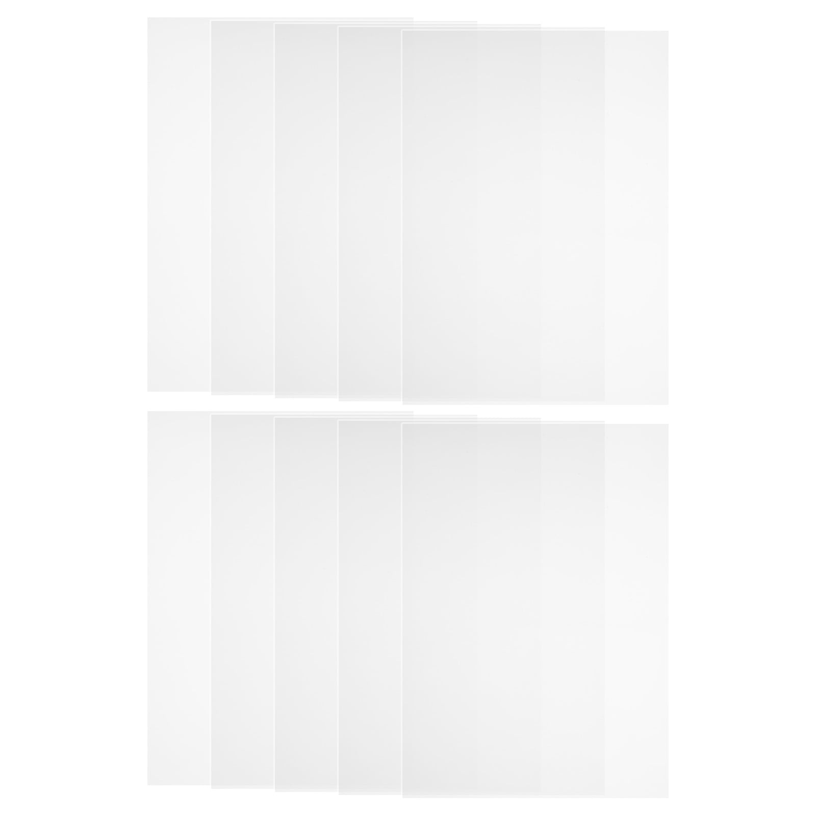 HOMEMAXS 10pcs Transparent Pvc Sheet Clear Plastic Frame Sheets ...