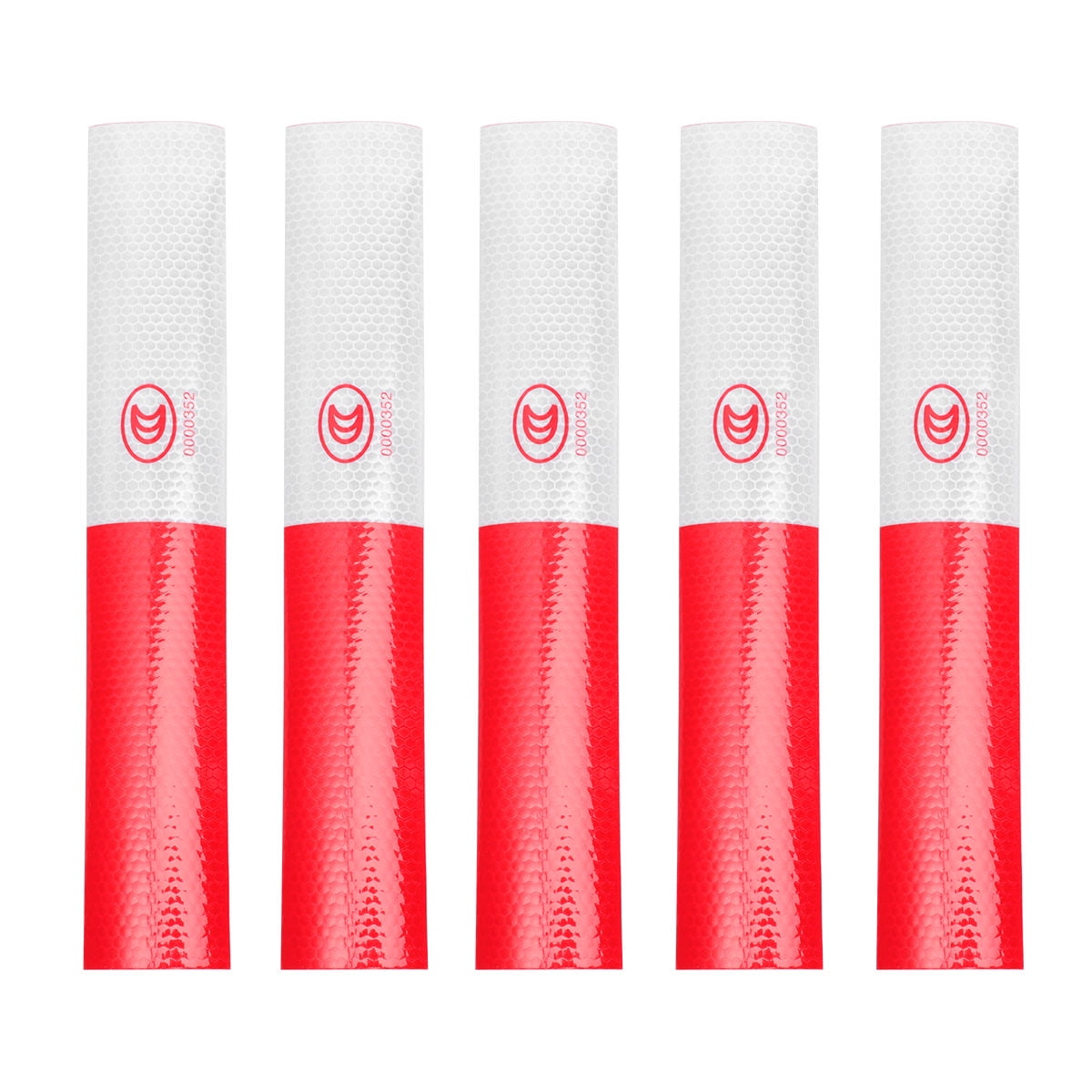 HOMEMAXS 10pcs Truck Reflective Mark Sticker White and Red Safety ...