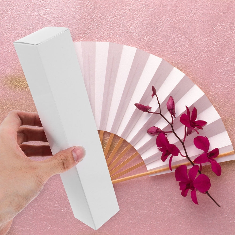 HOMEMAXS 10pcs Universal Folding Fan Packaging Box Diy Fan Storage Box ...