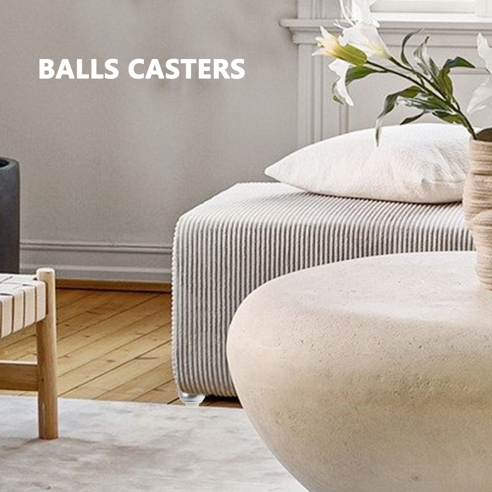 HOMEMAXS 10pcs Universal Roller Ball Steel Ball Transfer Unit Furniture ...