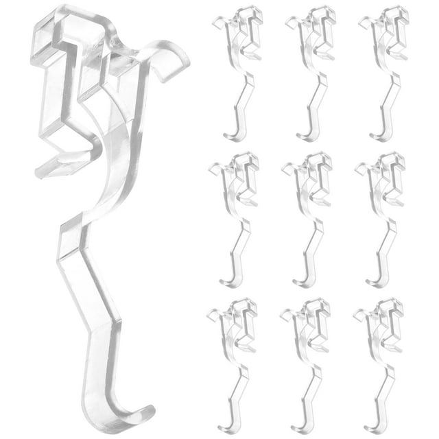 HOMEMAXS 10pcs Valance Clips Clear Window Blinds Repair Clips Plastic ...