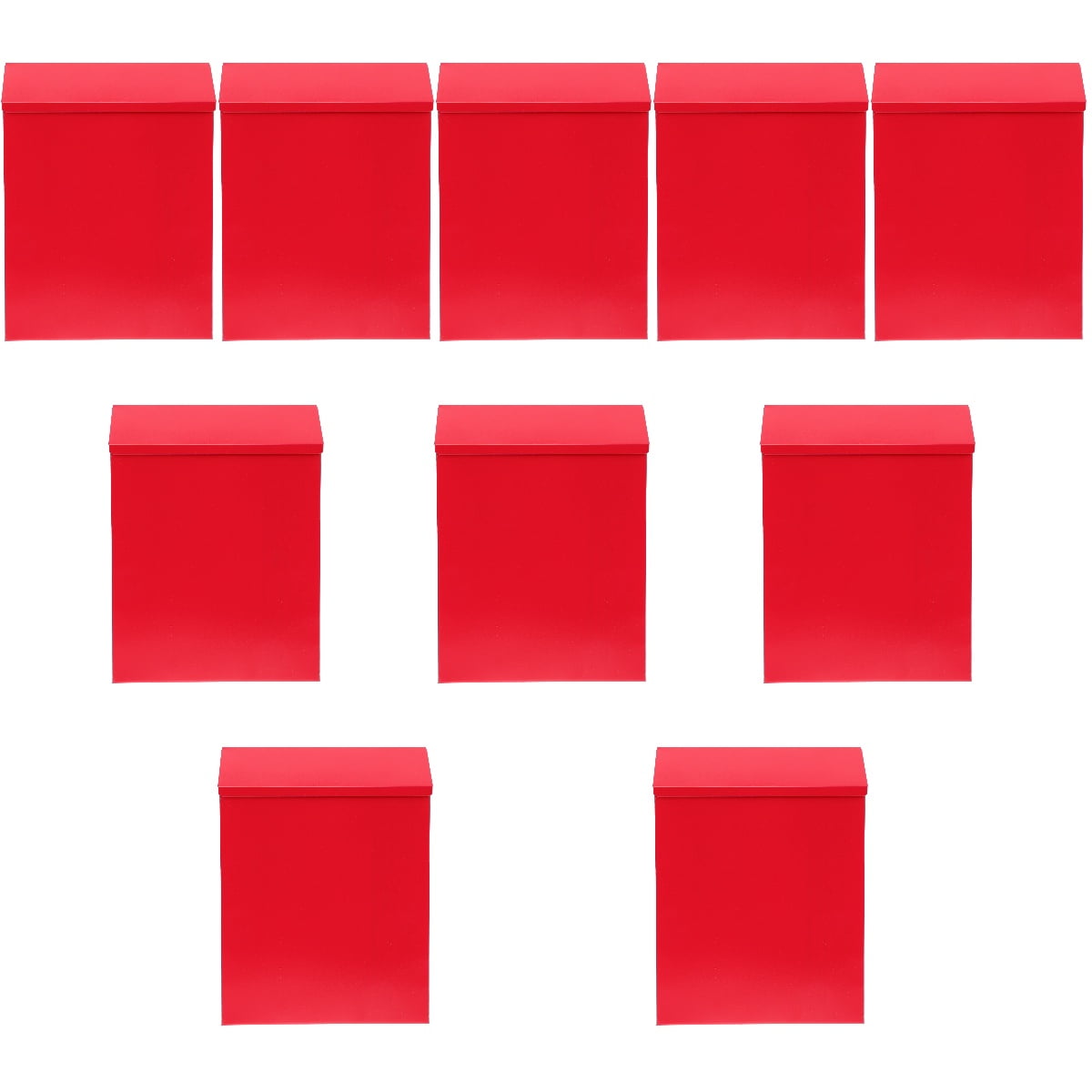 HOMEMAXS 10pcs Wall Mounted Locking Vertical Mailbox Vintage Large ...