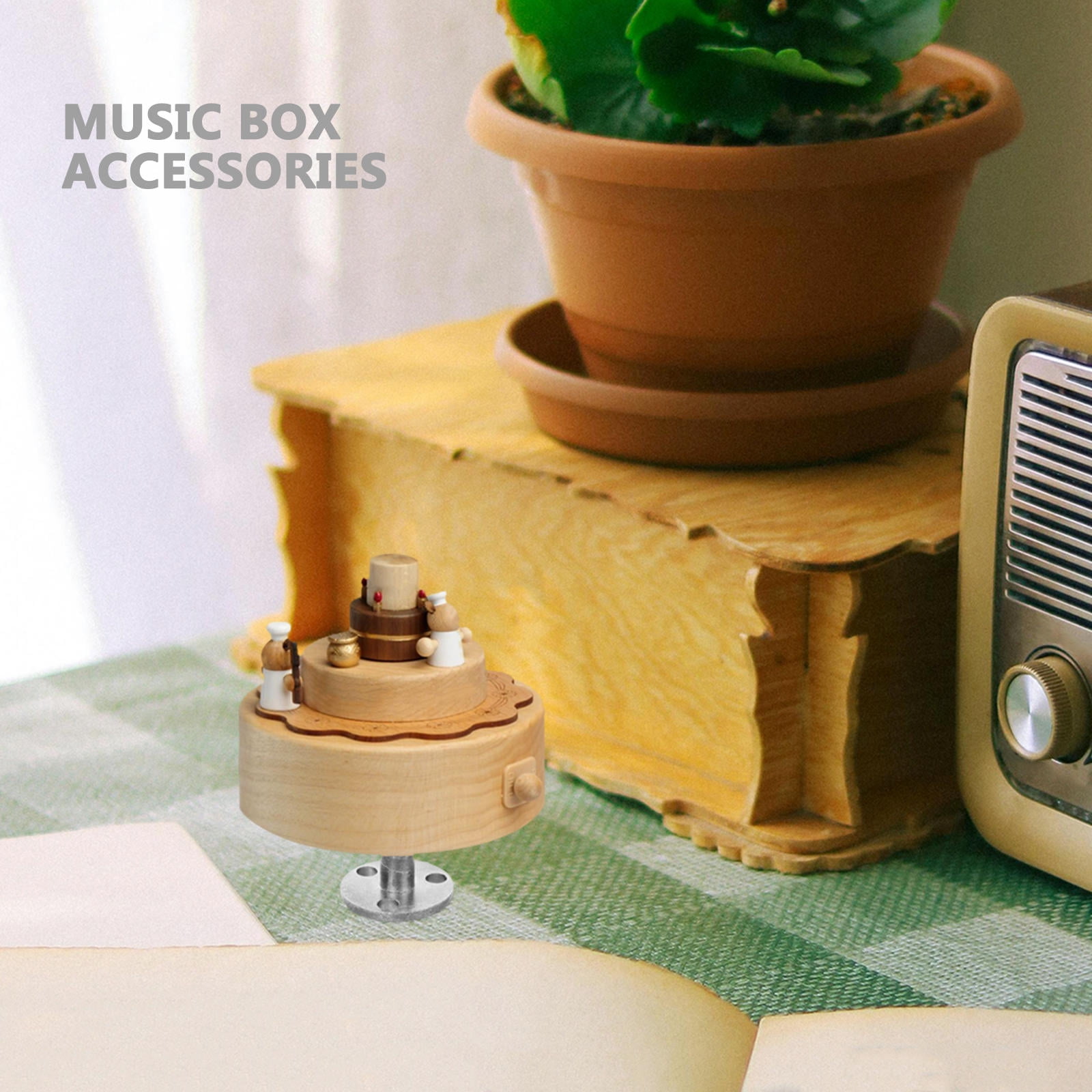 HOMEMAXS 10pcs Winding Keys Base For Diy Rotary Windup Music Box Metal ...