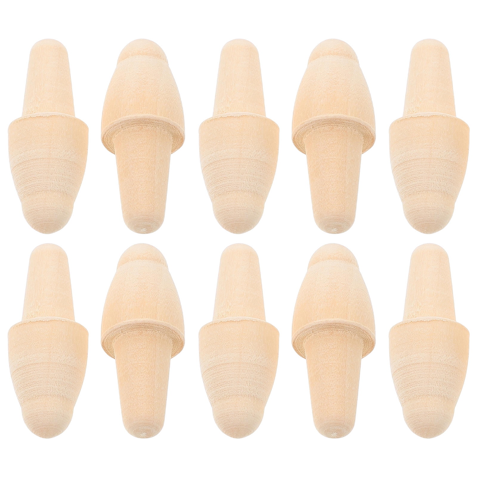 10pcs Wooden Spinning Top Part Gyro Supply Wooden Gyro Accessories ...