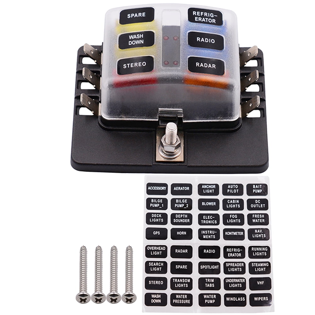 HOMEMAXS 12 -30V Fuse Box Base Convenient Replacement Car Modification ...