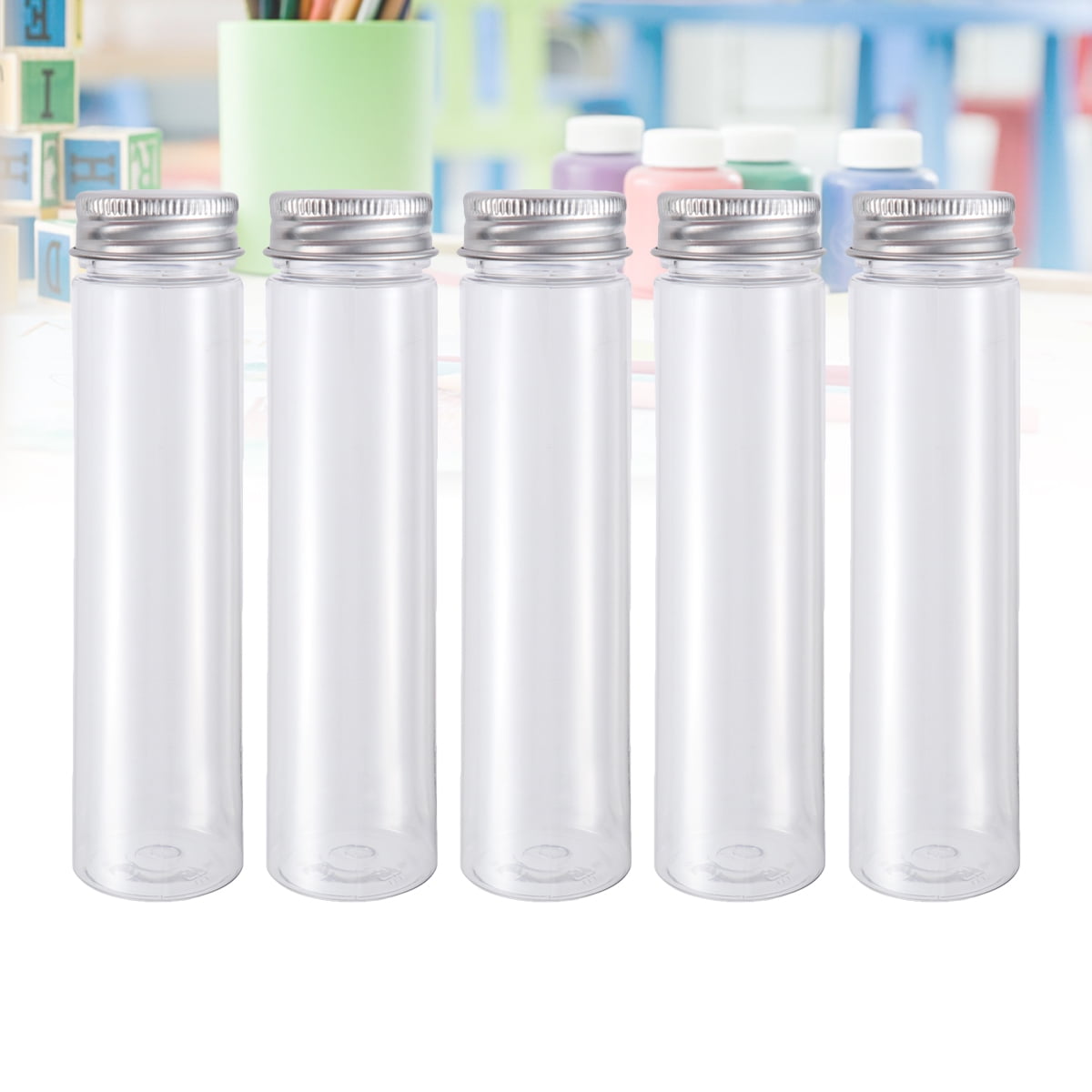 HOMEMAXS 12 PCS Flat Bottom Test Tube Candy Tubes Sample Food ...