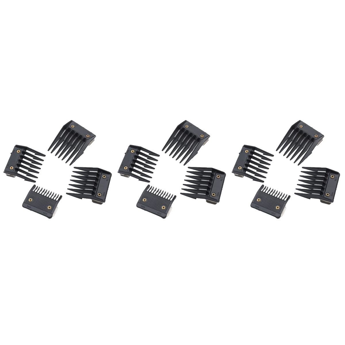 HOMEMAXS 12 PCS Iron Hasp Limiting Comb Professional Hair Clipper Guide ...