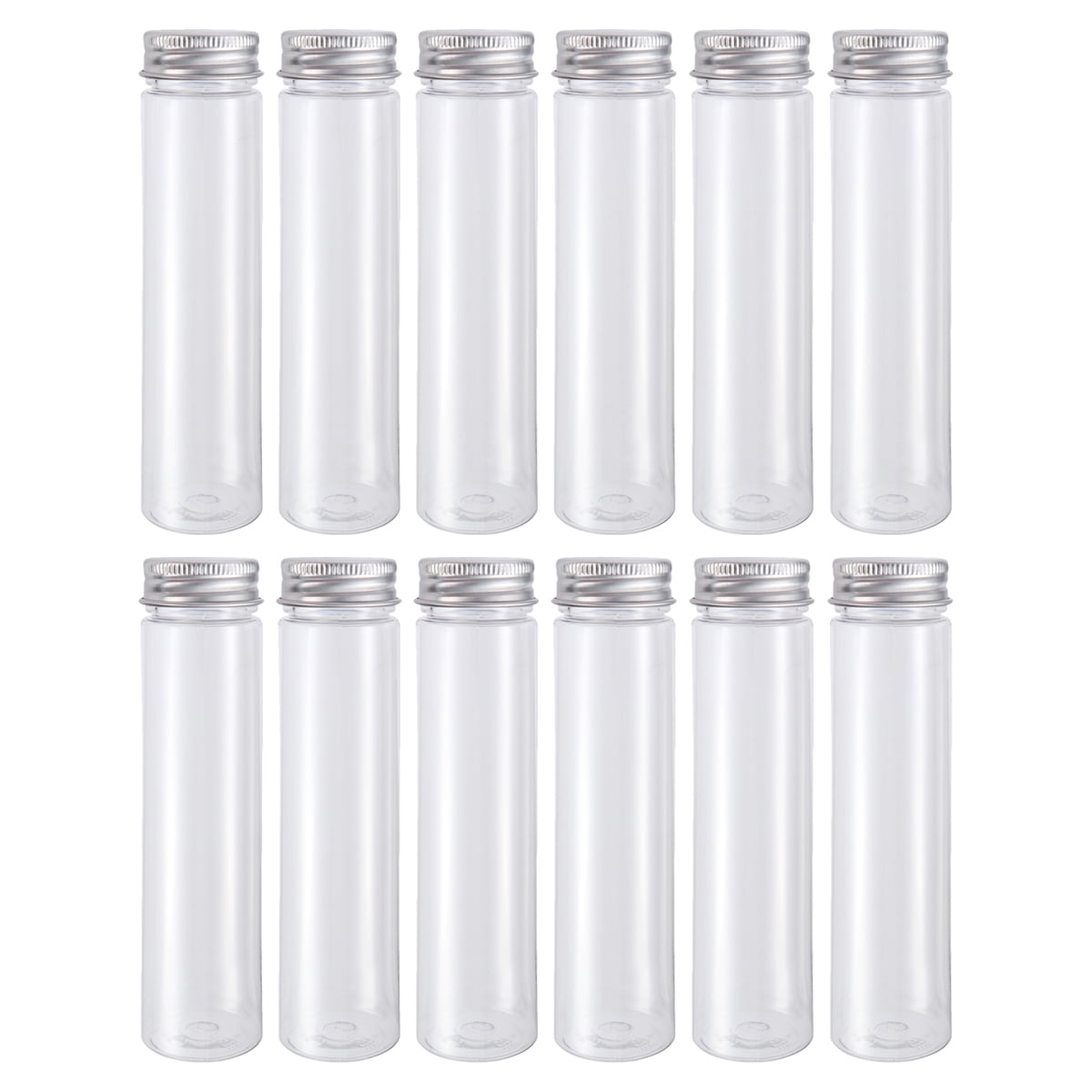 HOMEMAXS 12 PCS Lotion Plastic Test Tube Cosmetic Sample Containers ...
