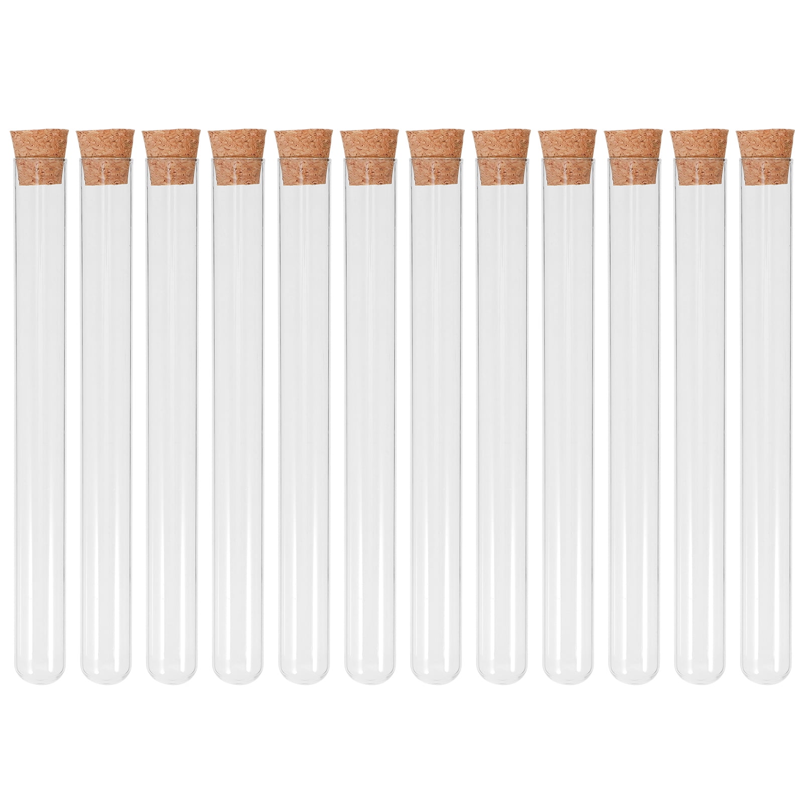 12 PCS Test Tubes Test Tube Cork Lid Glass Test Tube Child 12pcs ...