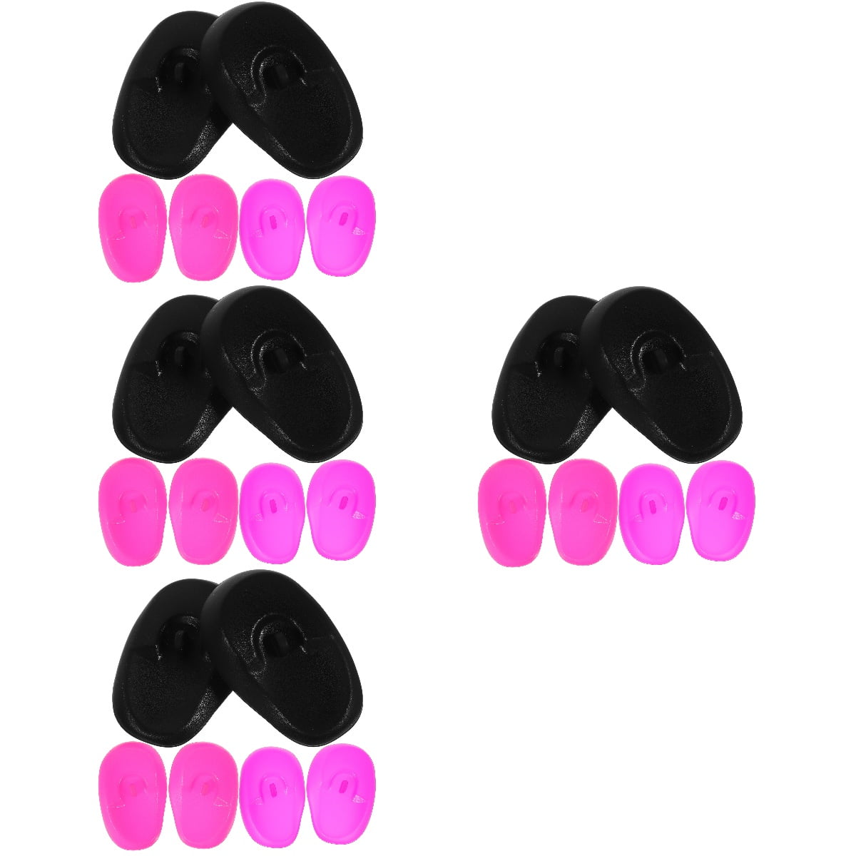 HOMEMAXS 12 Pairs Silicone Ear Covers Ear Protectors Hair Dye Earmuffs ...