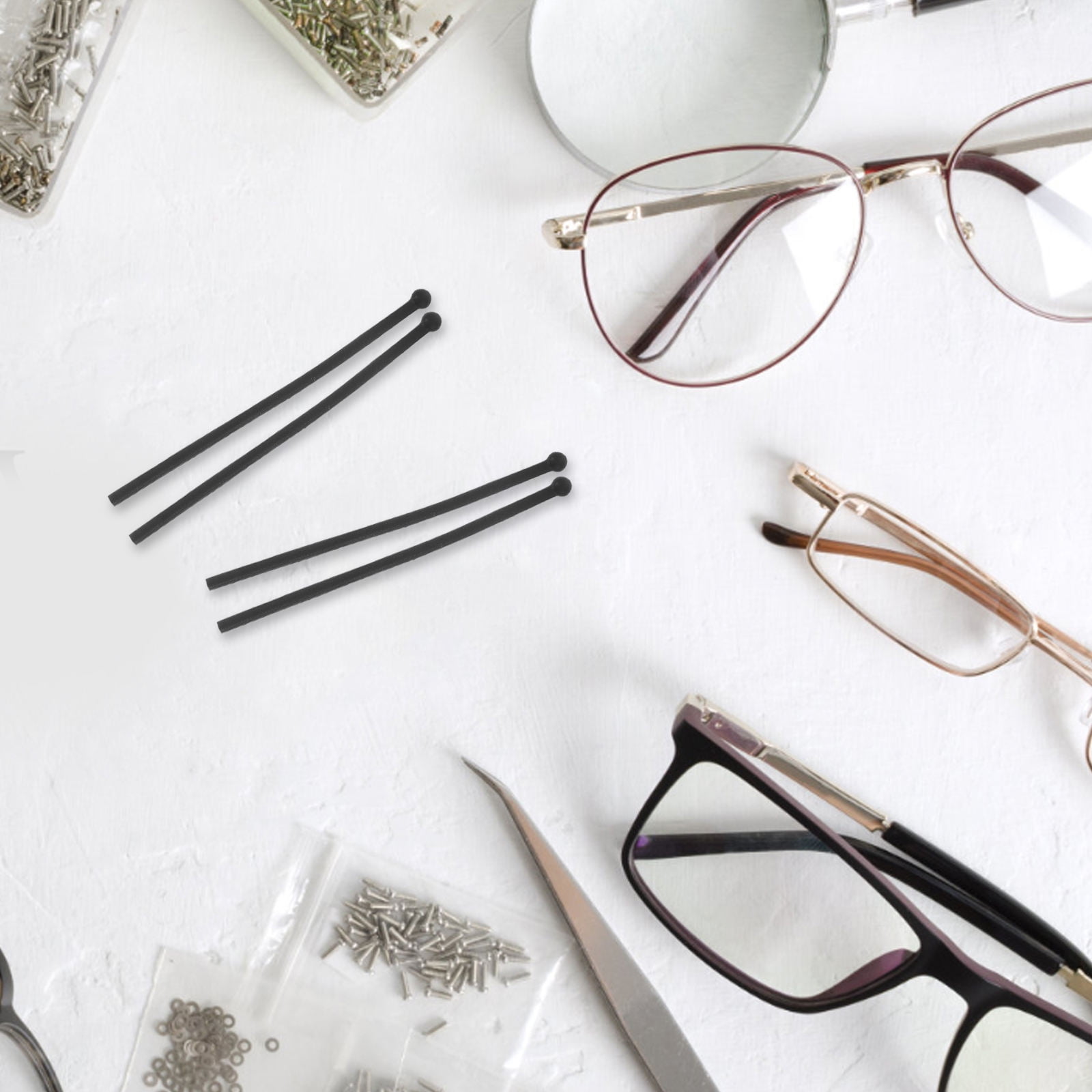 HOMEMAXS 12 Pairs Spectacle Leg Covers Tips Glasses Arms Replacement ...